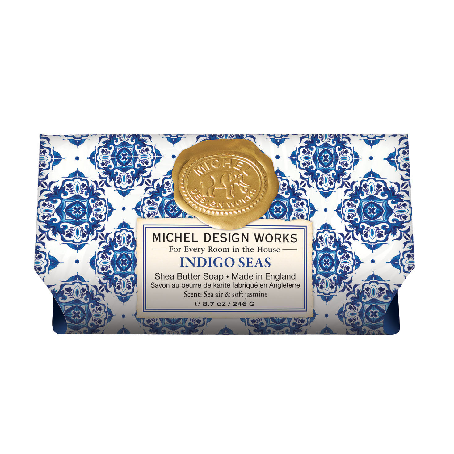 Michel Design Works Indigo Seas Large Bath Soap Bar - Soaps | Hallmark