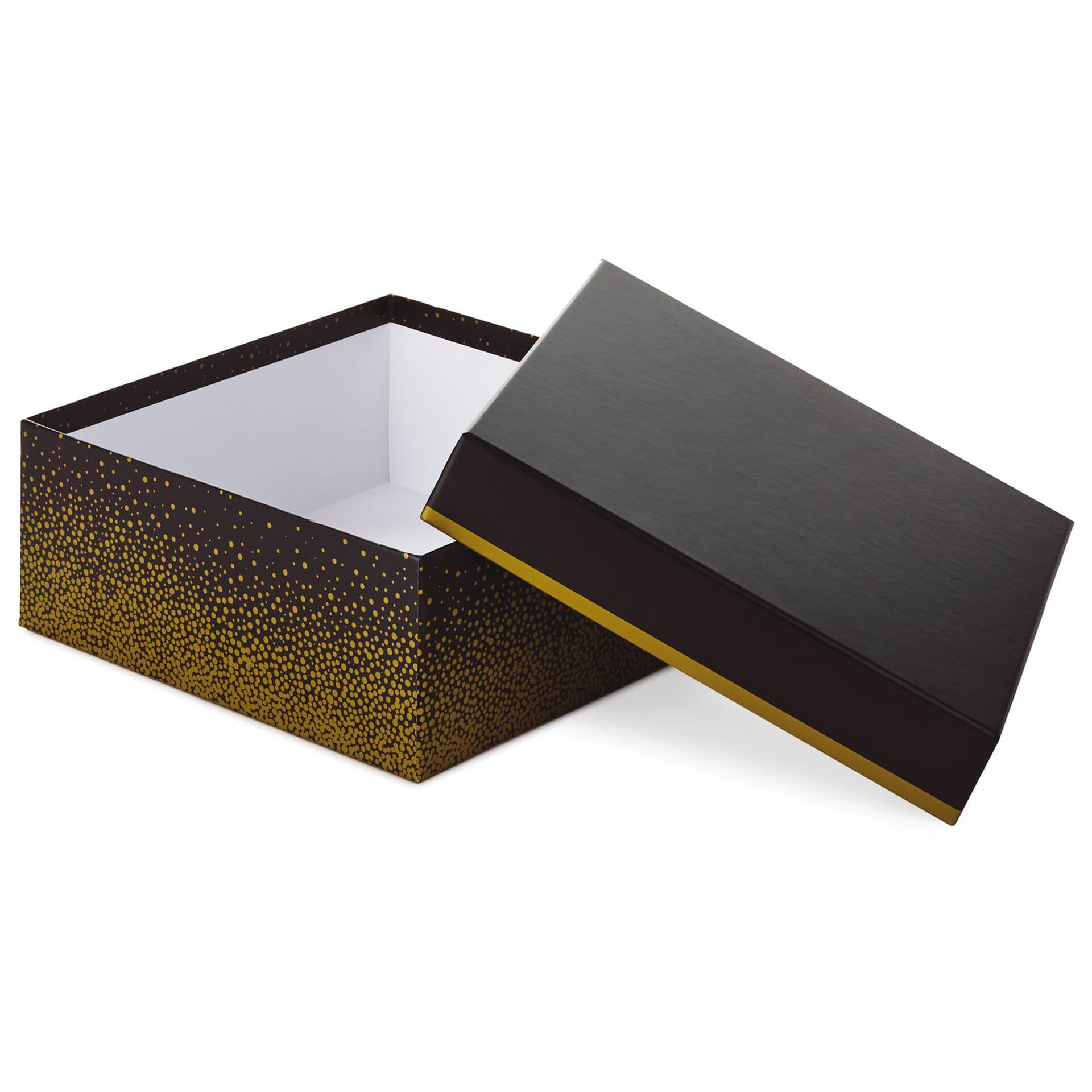 10" Square Champagne Bubbles on Black Gift Box - Gift Boxes - Hallmark