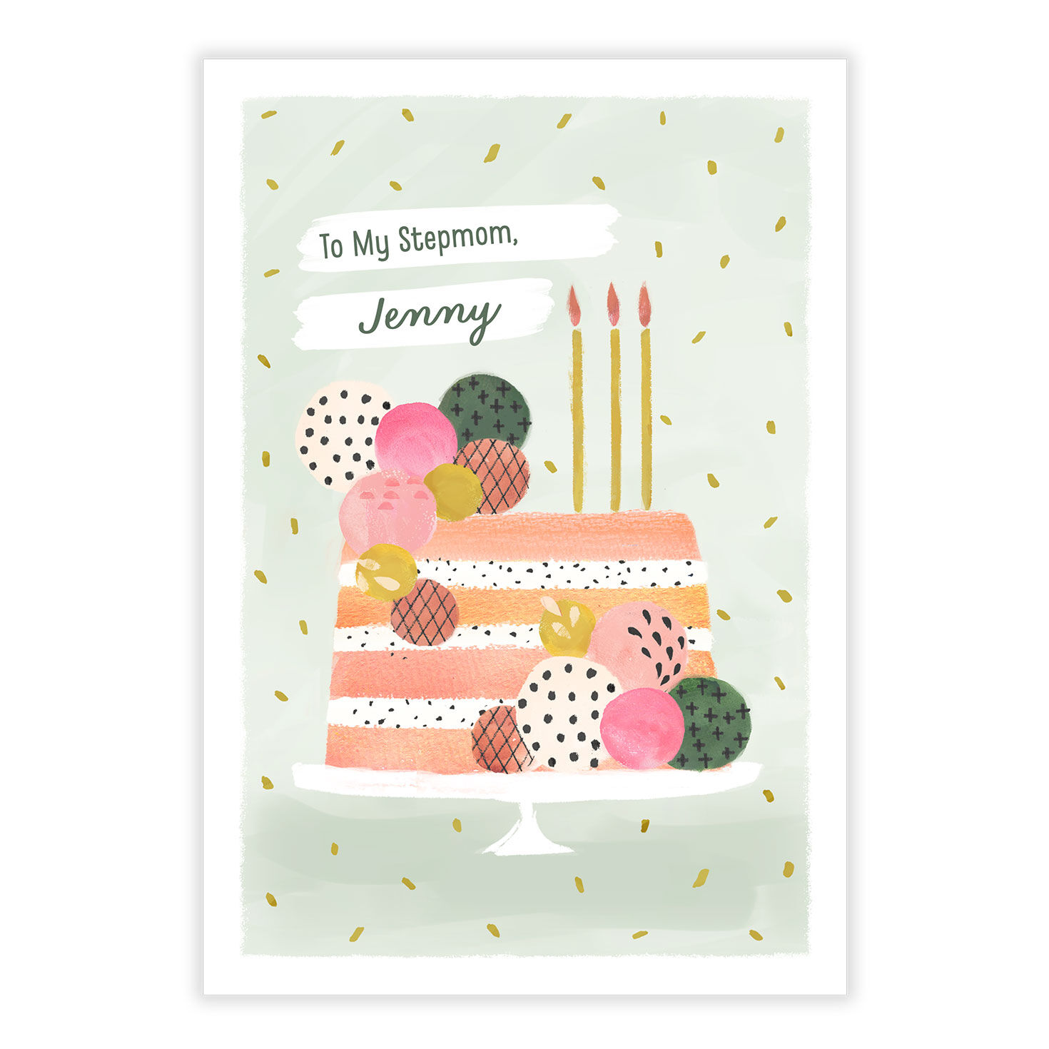 Pretty Pink Cake Custom Birthday Card - Greeting Cards | Hallmark