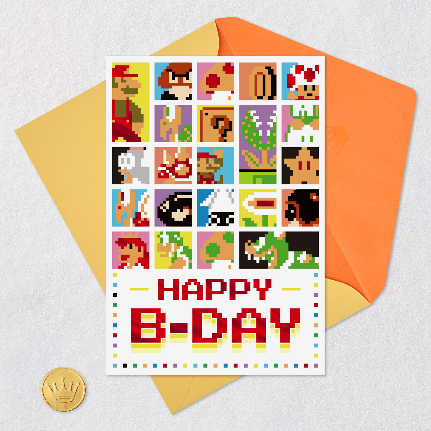 Nintendo Super Mario™ Power Up and Party On Birthday Card for Kids ...