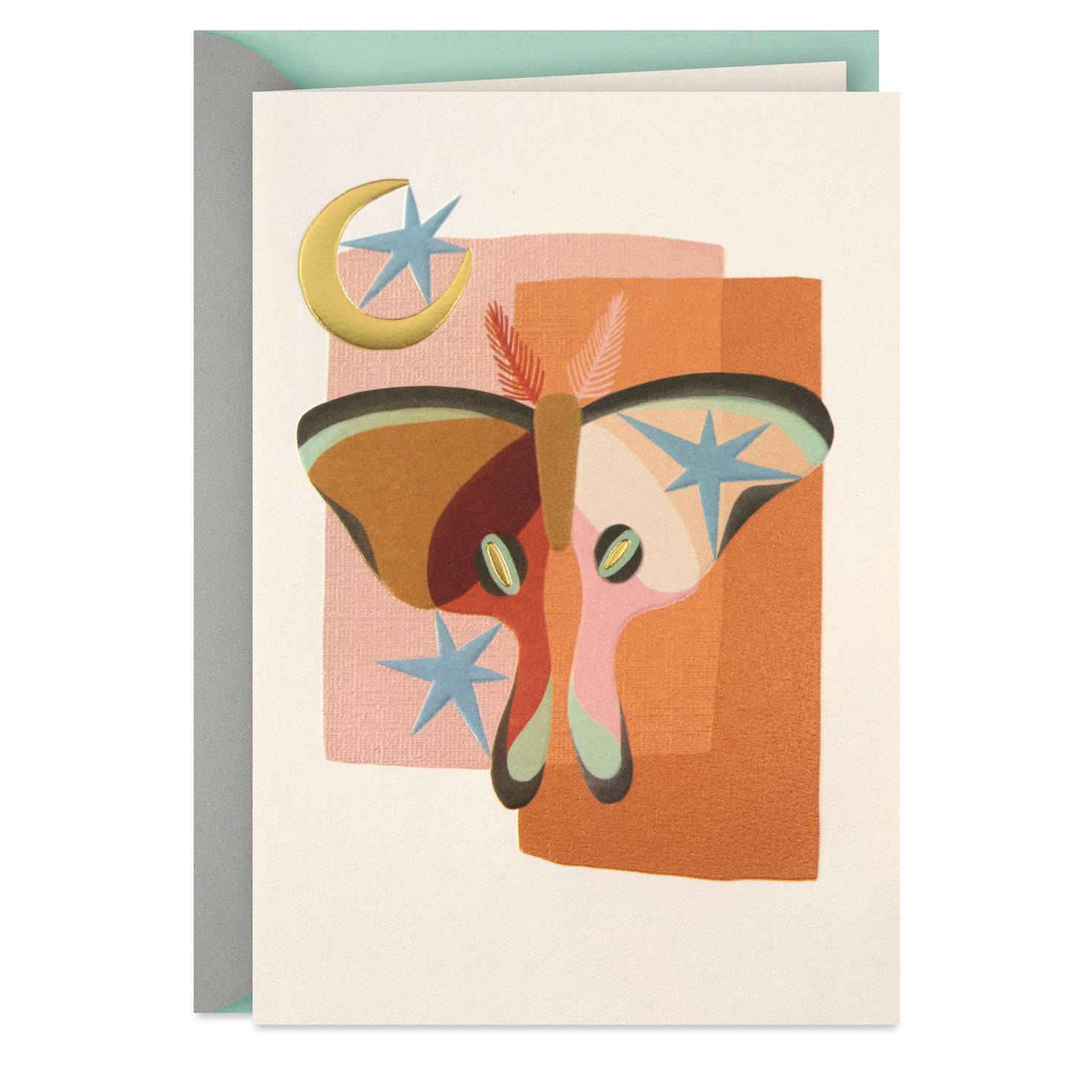 Luna Moth, Moon and Stars Blank Card - Greeting Cards | Hallmark