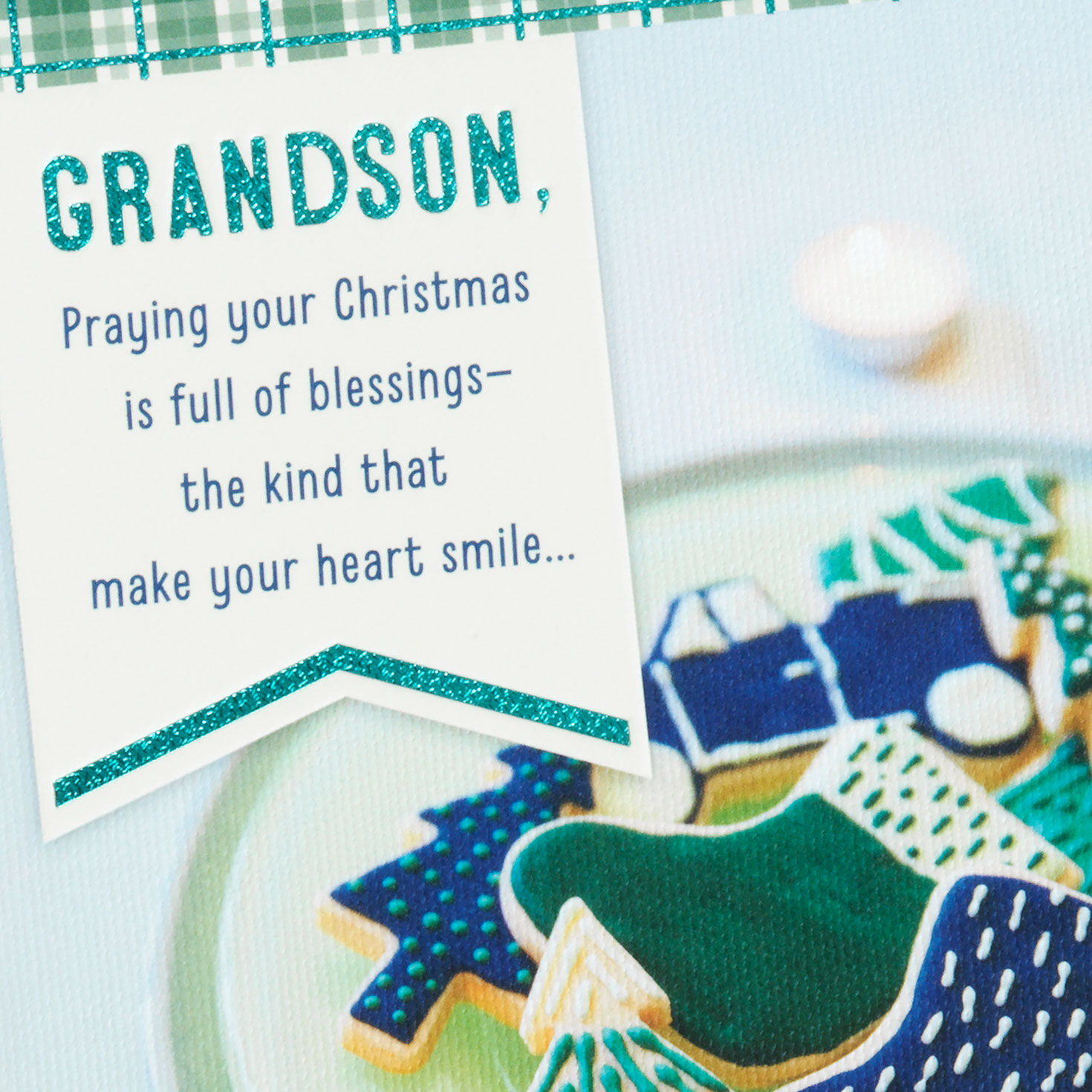 Christmas Cookies Religious Christmas Card for Grandson - Greeting ...
