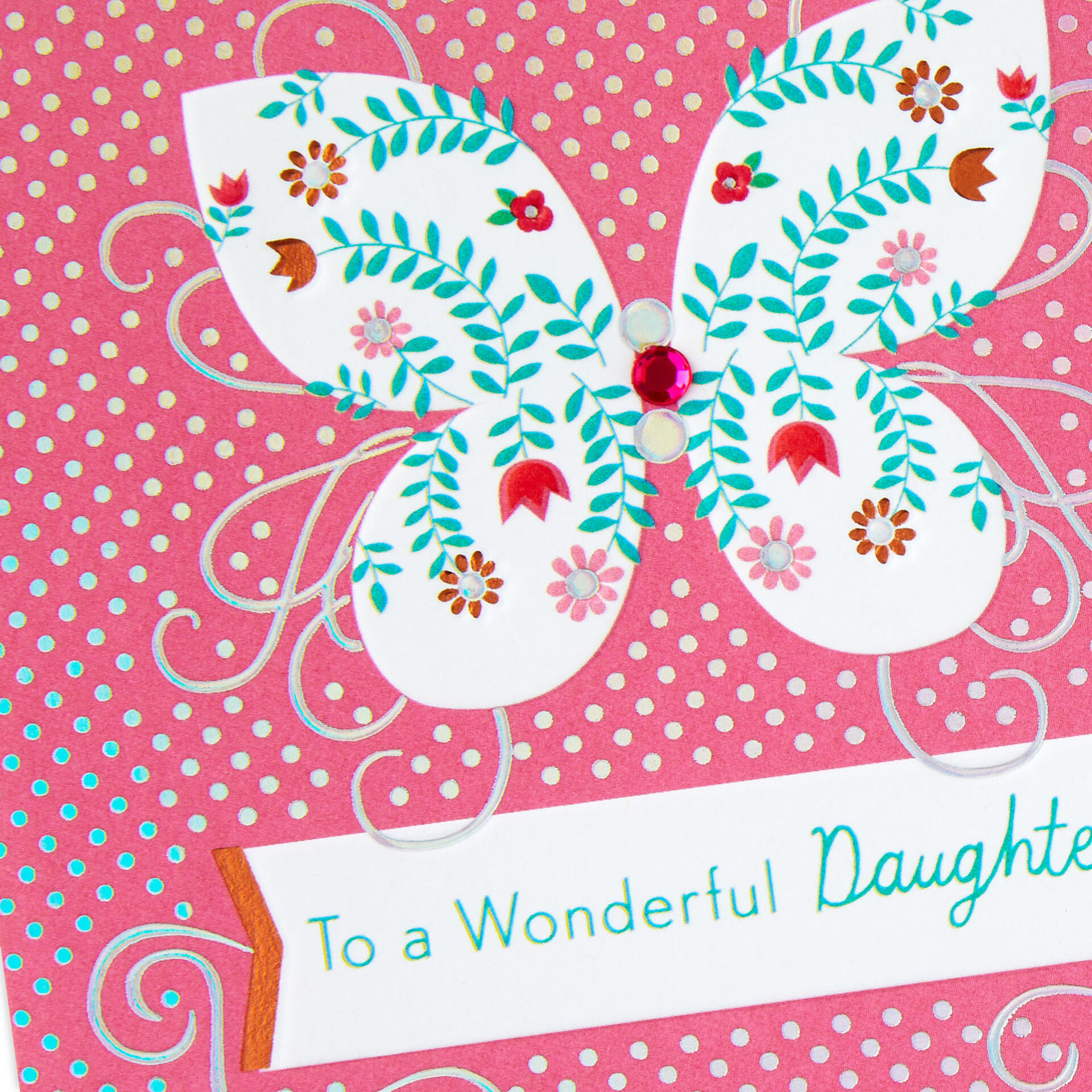 You're Very Special Floral Butterfly Birthday Card for Daughter ...