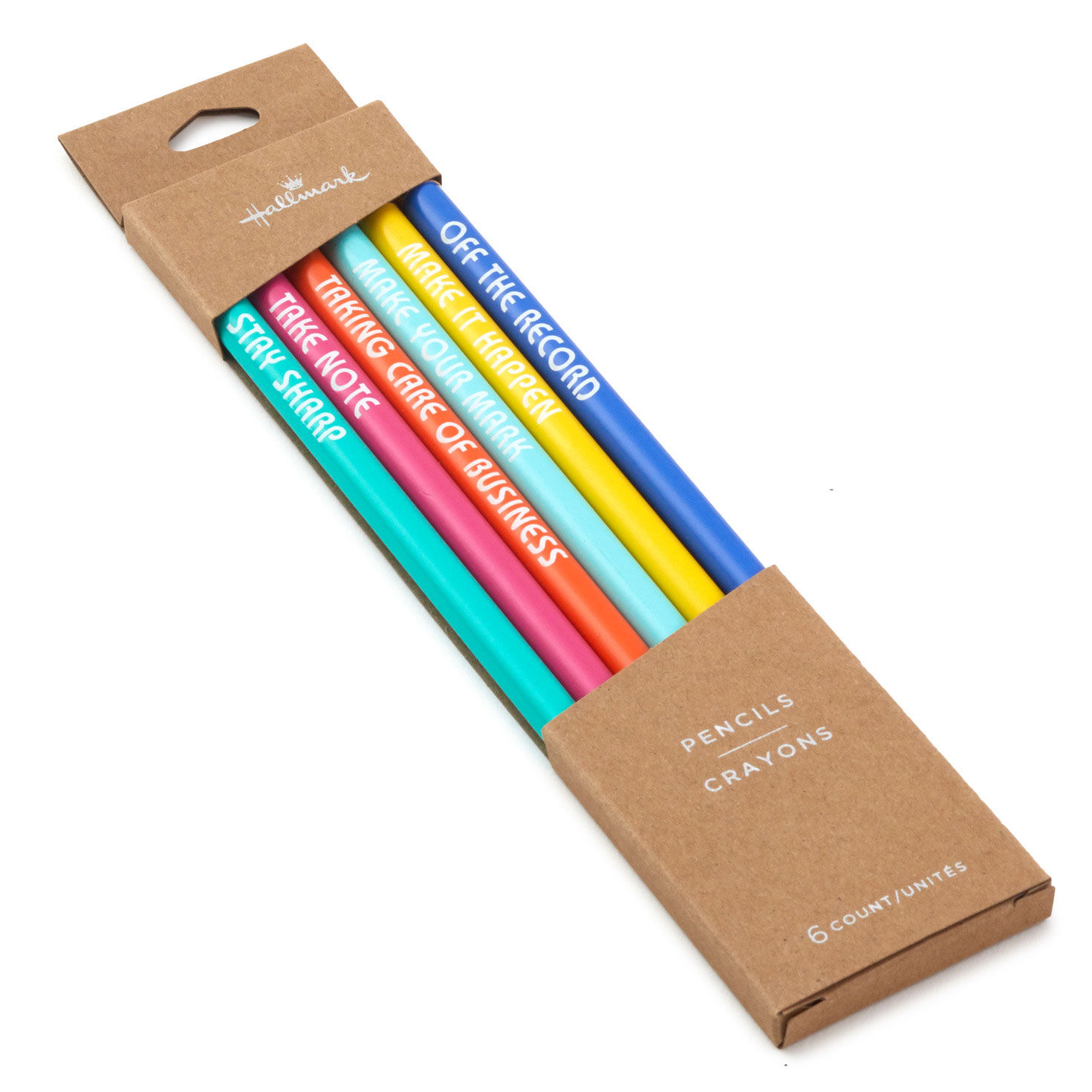 Motivating Messages Wooden Pencils, Pack of 6 - Desk Accessories | Hallmark