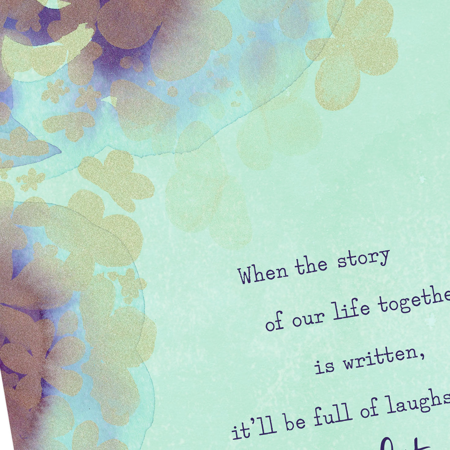 Our Story Is Full of a Lot of Love Anniversary Card - Greeting Cards ...