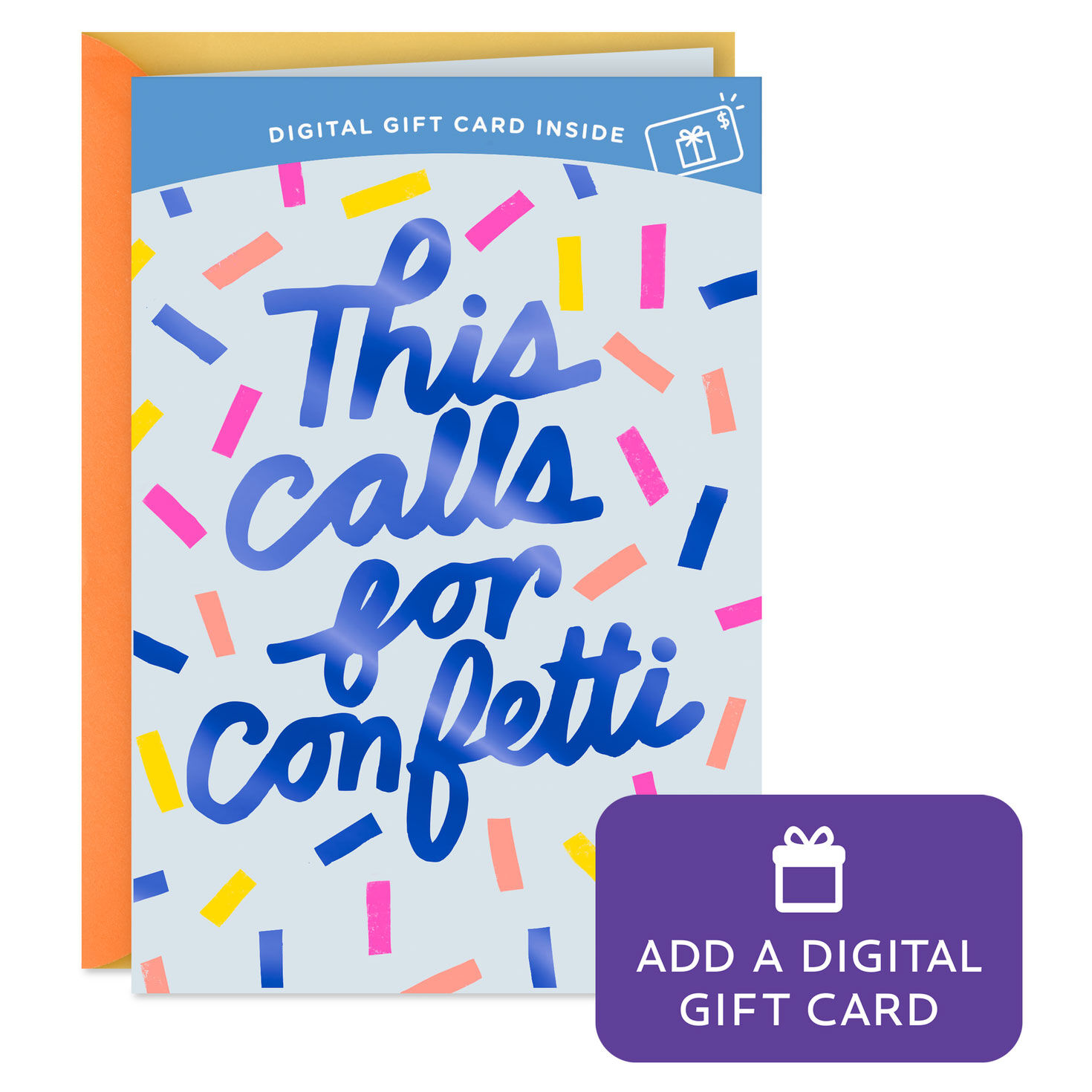 This Calls for Confetti Gift Card Greeting Birthday Card - Greeting ...