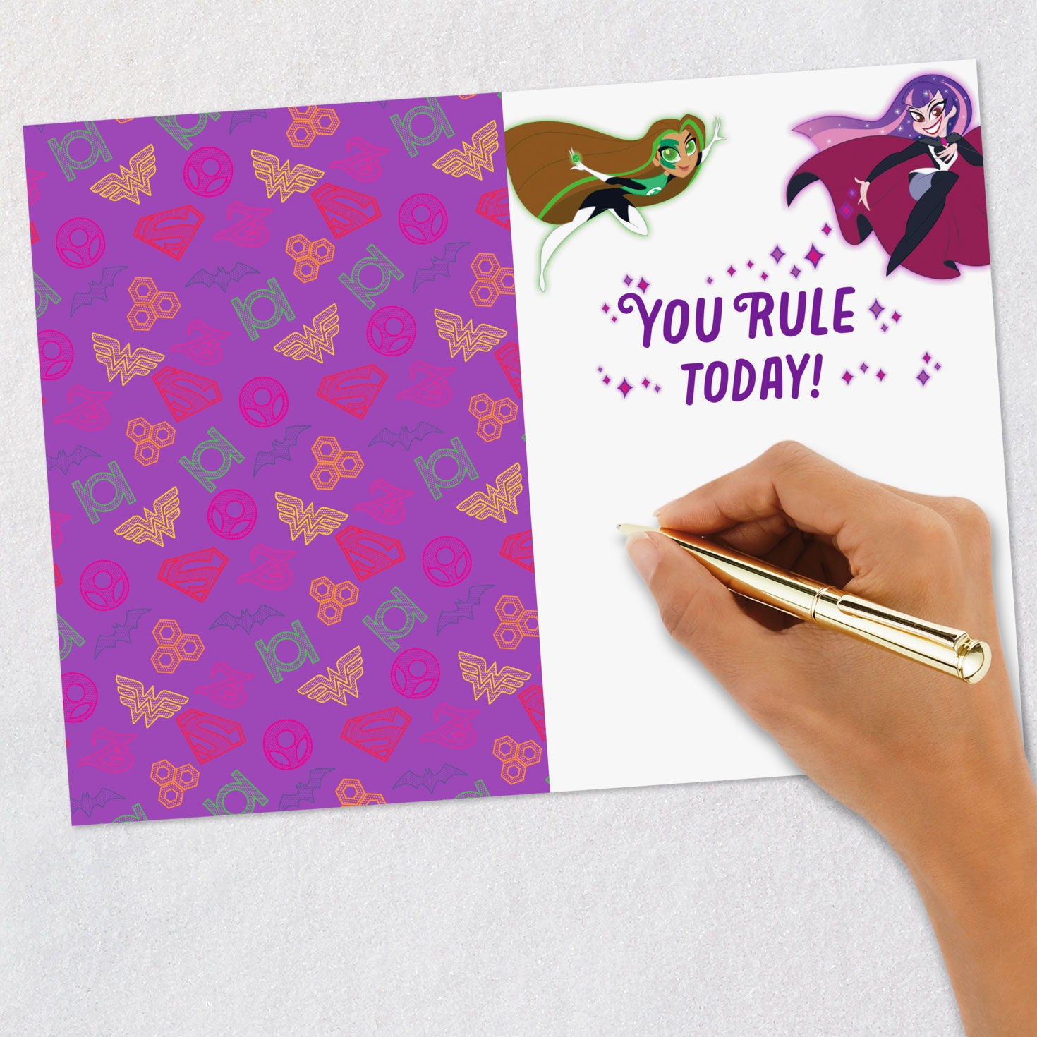 DC™ Super Hero Girls™ Stronger, Smarter, Braver Birthday Card ...