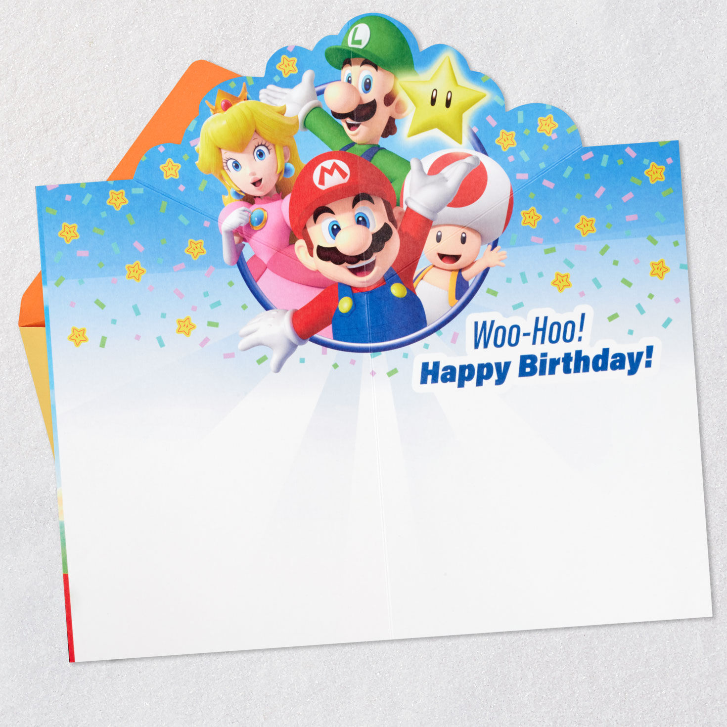 Nintendo Super Mario™ New Year of You Pop-Up Birthday Card for Kids ...