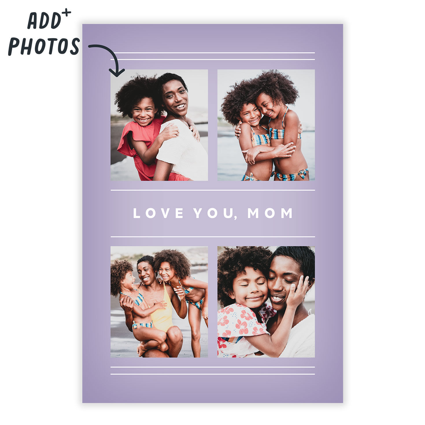 Photo Frames on Purple eCard - eCards | Hallmark