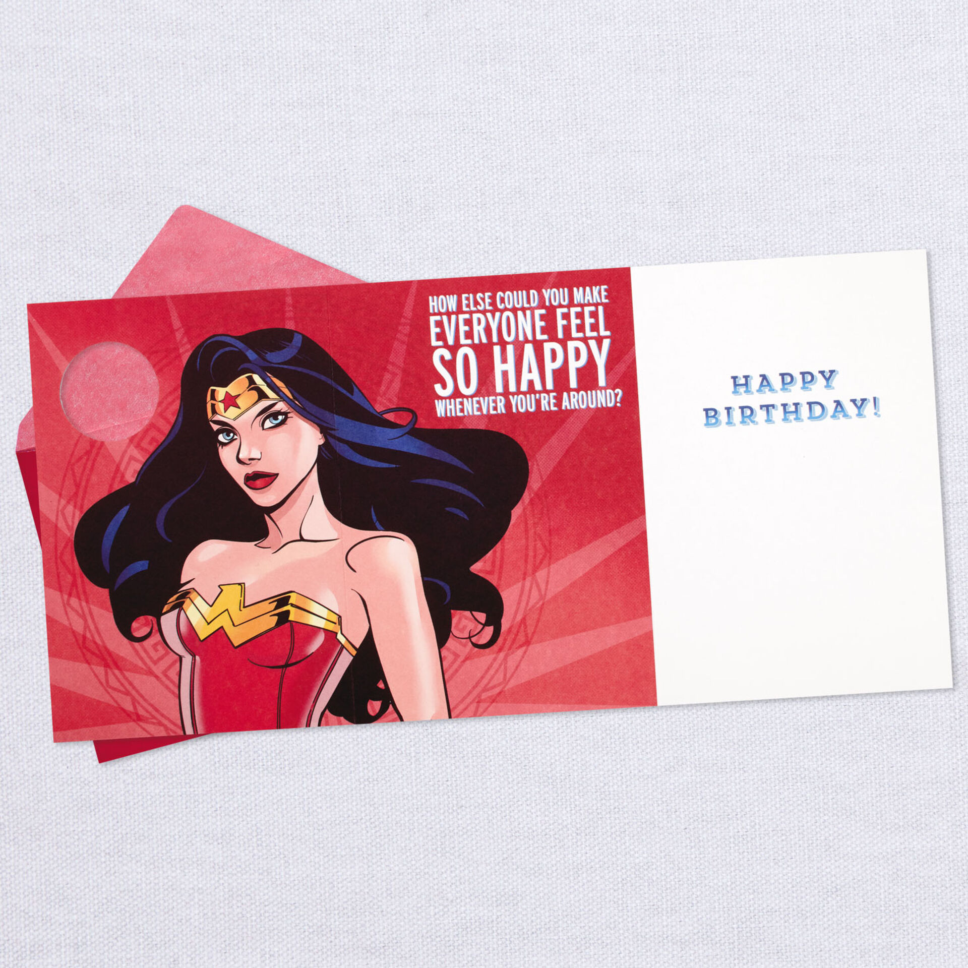 DC Comics™ Wonder Woman™ Super Powers Birthday Card With Stickers ...