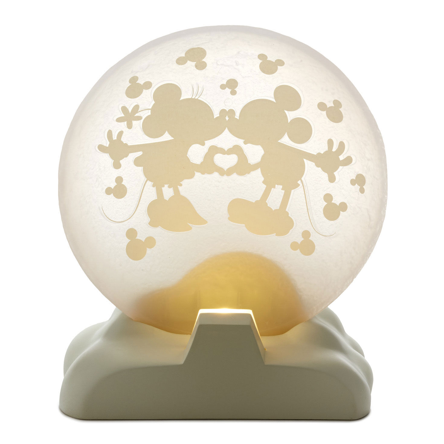 Disney Mickey Mouse and Minnie Mouse Moon Figurine With Light - Plaques ...