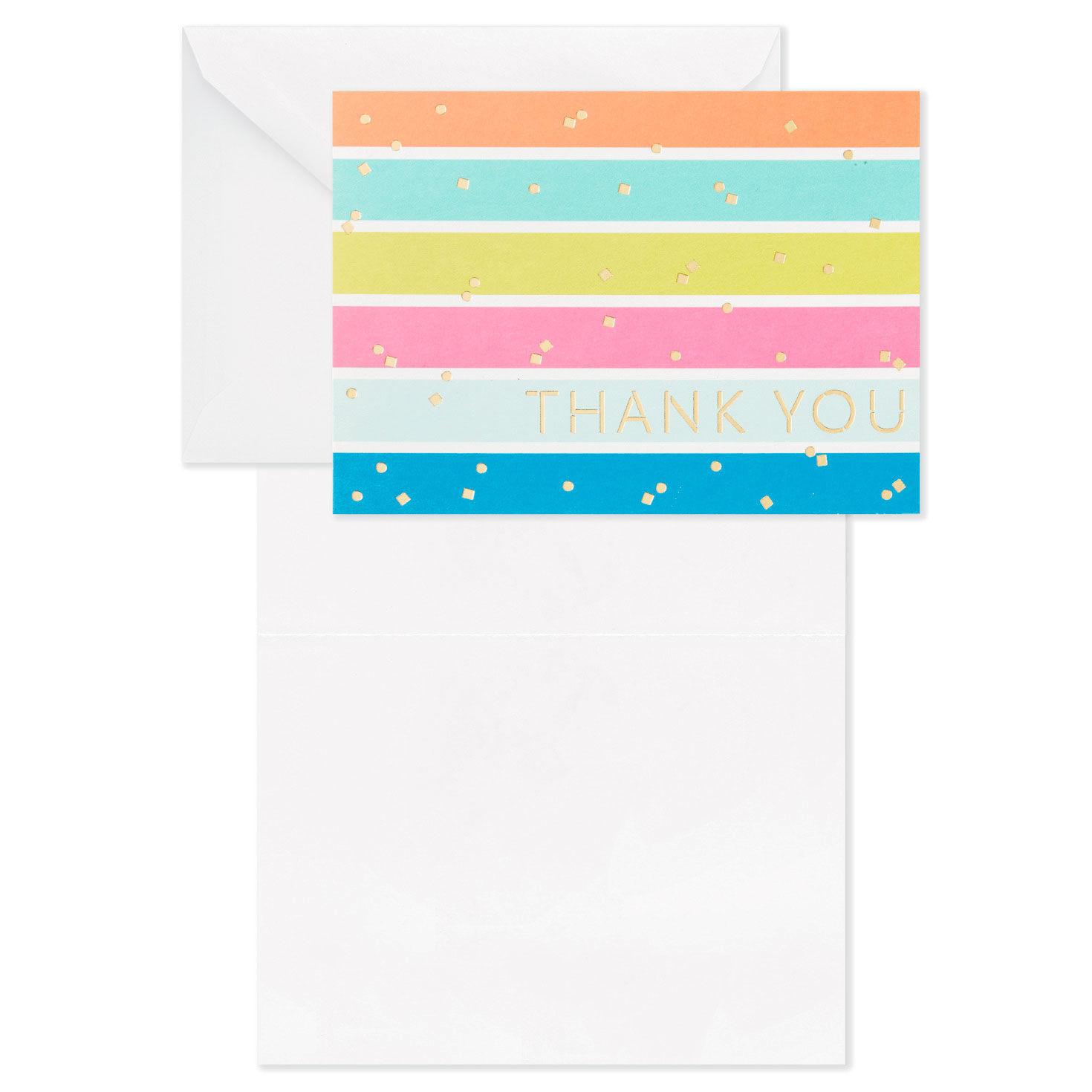 Confetti and Stripes Bulk Blank Thank-You Notes, Pack of 50 - Note ...