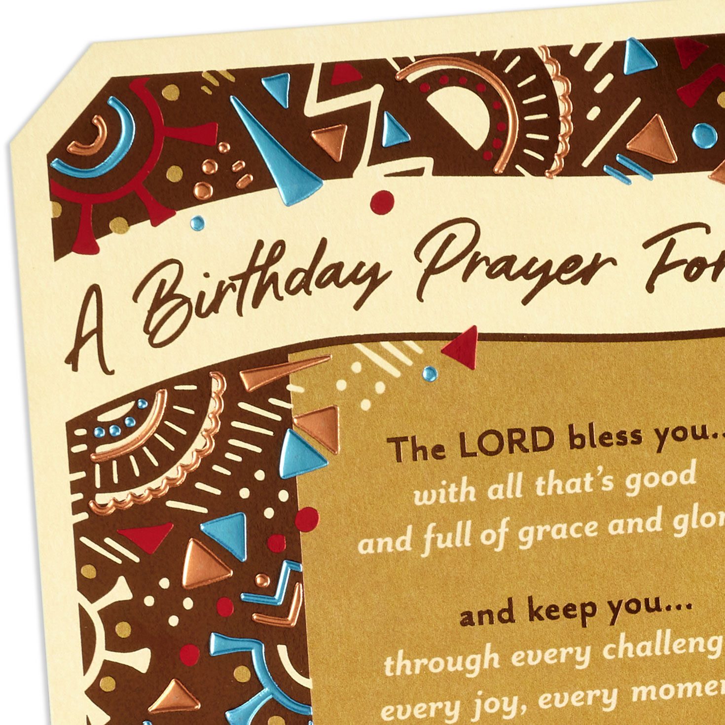 Abundant Blessings to You Religious Birthday Card - Greeting Cards ...