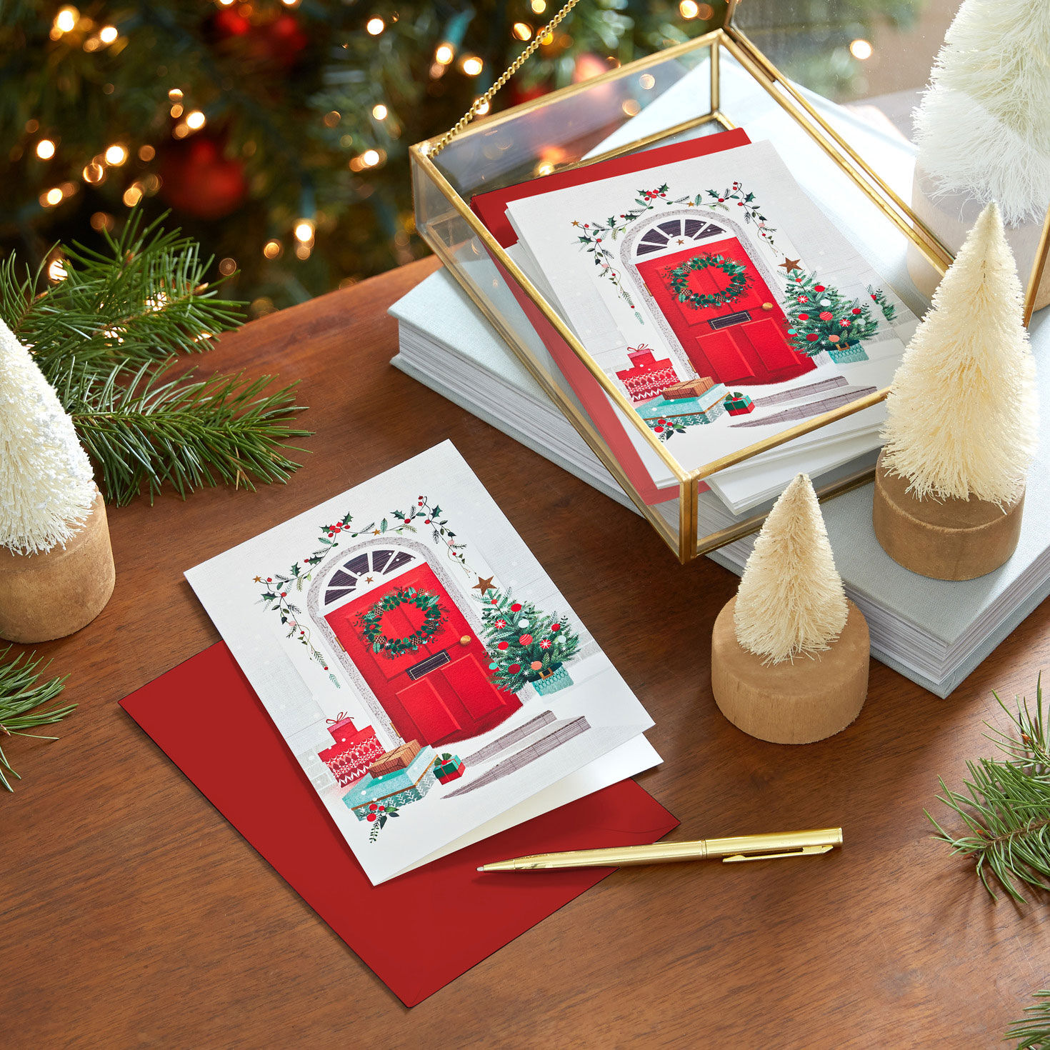 Red Front Door Boxed Christmas Cards, Pack of 40 - Boxed Cards | Hallmark