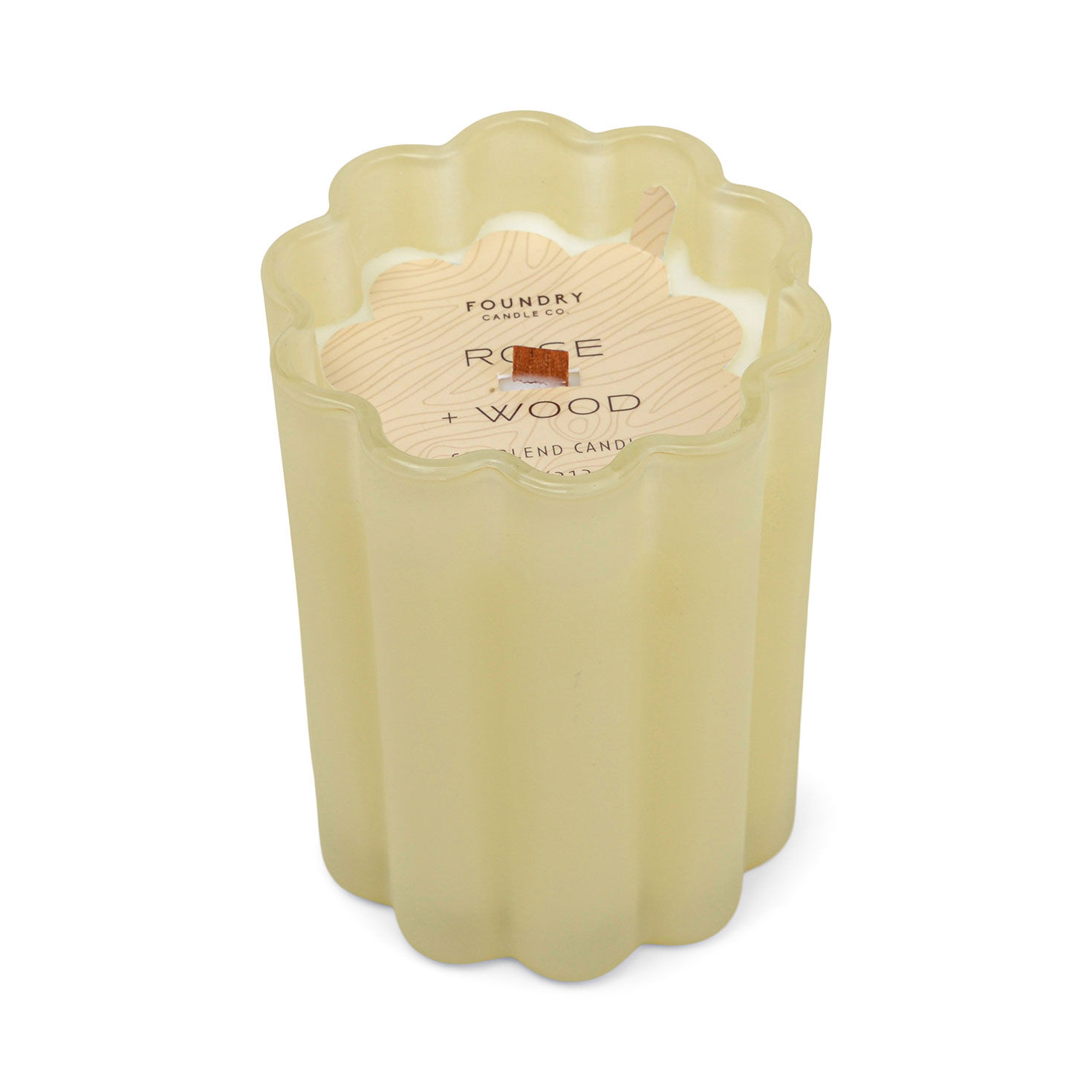 Paddywax Foundry Rose and Wood Frosted Glass Candle, 7.5 oz. - Candles ...