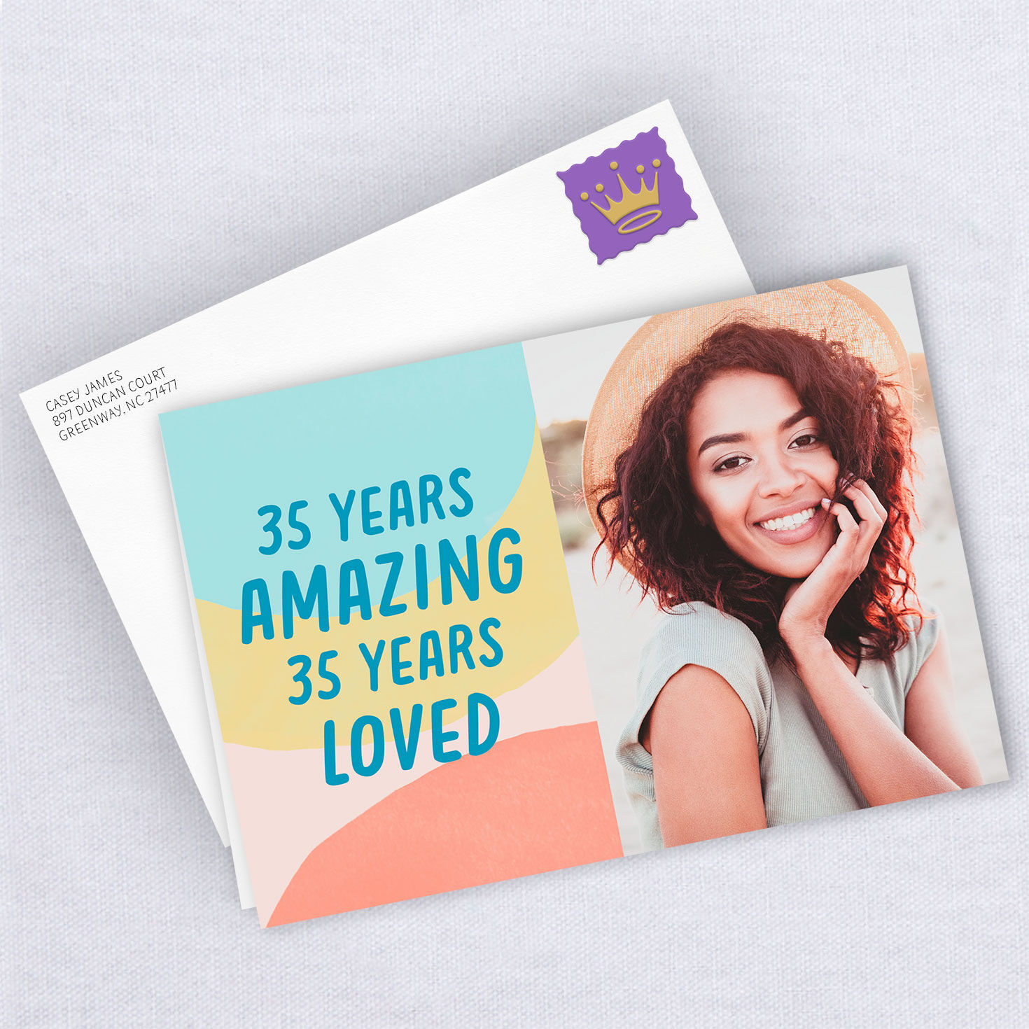 Personalized Celebrating You Birthday Photo Card - Greeting Cards ...