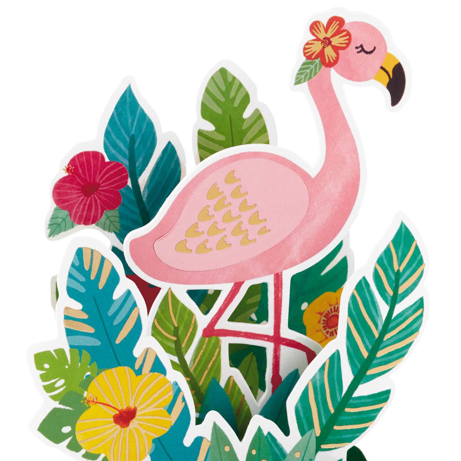Sunny Hello Flamingo 3D Pop-Up Hello Card - Greeting Cards | Hallmark