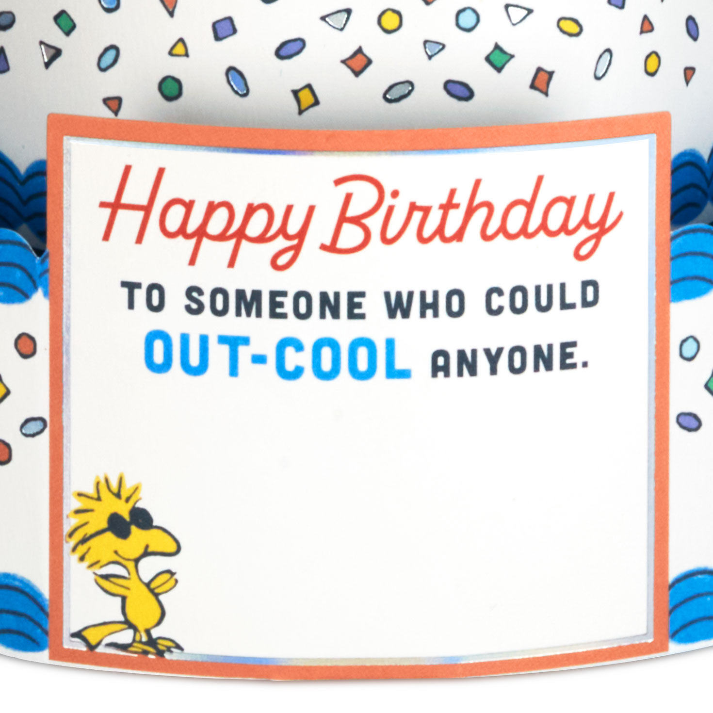 Peanuts® Joe Cool Snoopy Cake 3D Pop-Up Birthday Card - Greeting Cards ...