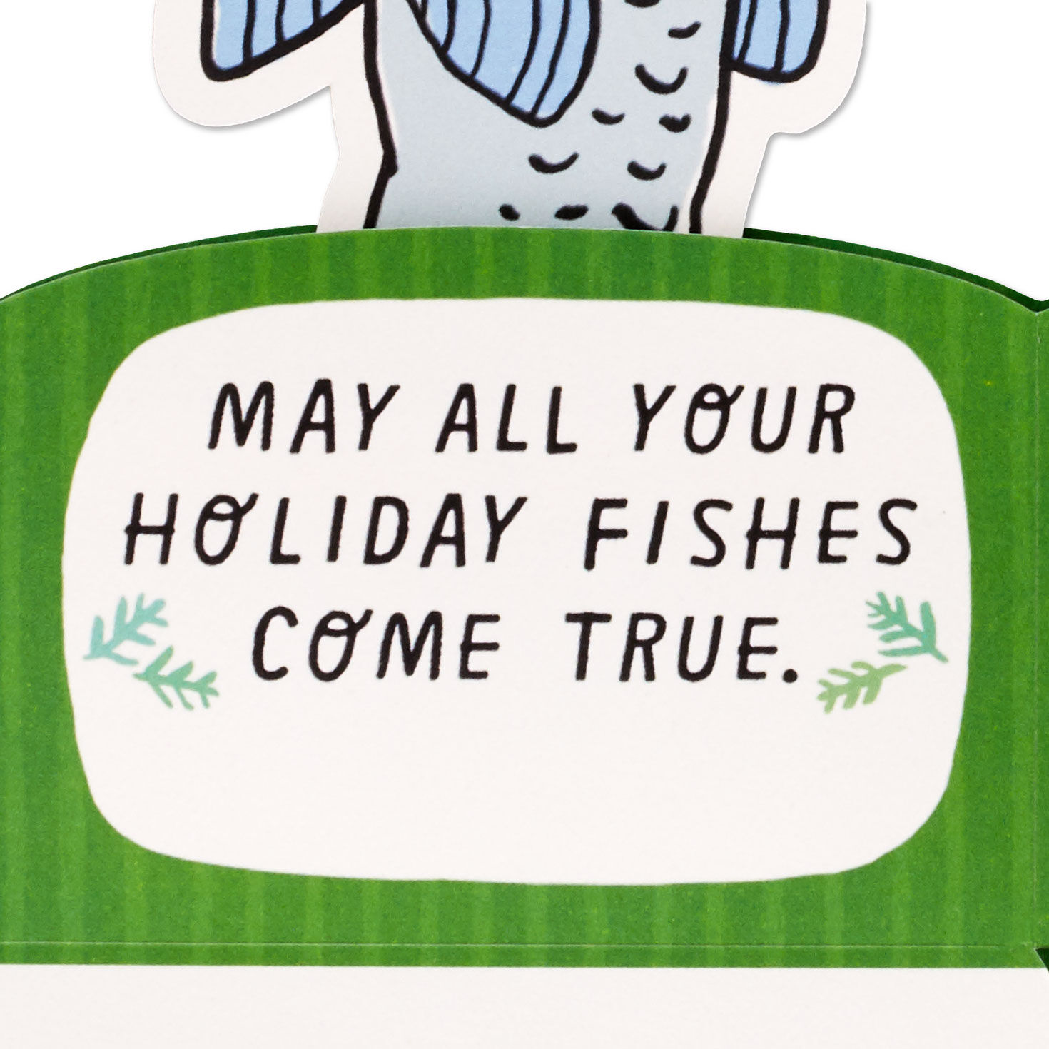 Christmas Cod Fish Pun Funny 3D Pop-Up Christmas Card - Greeting Cards ...