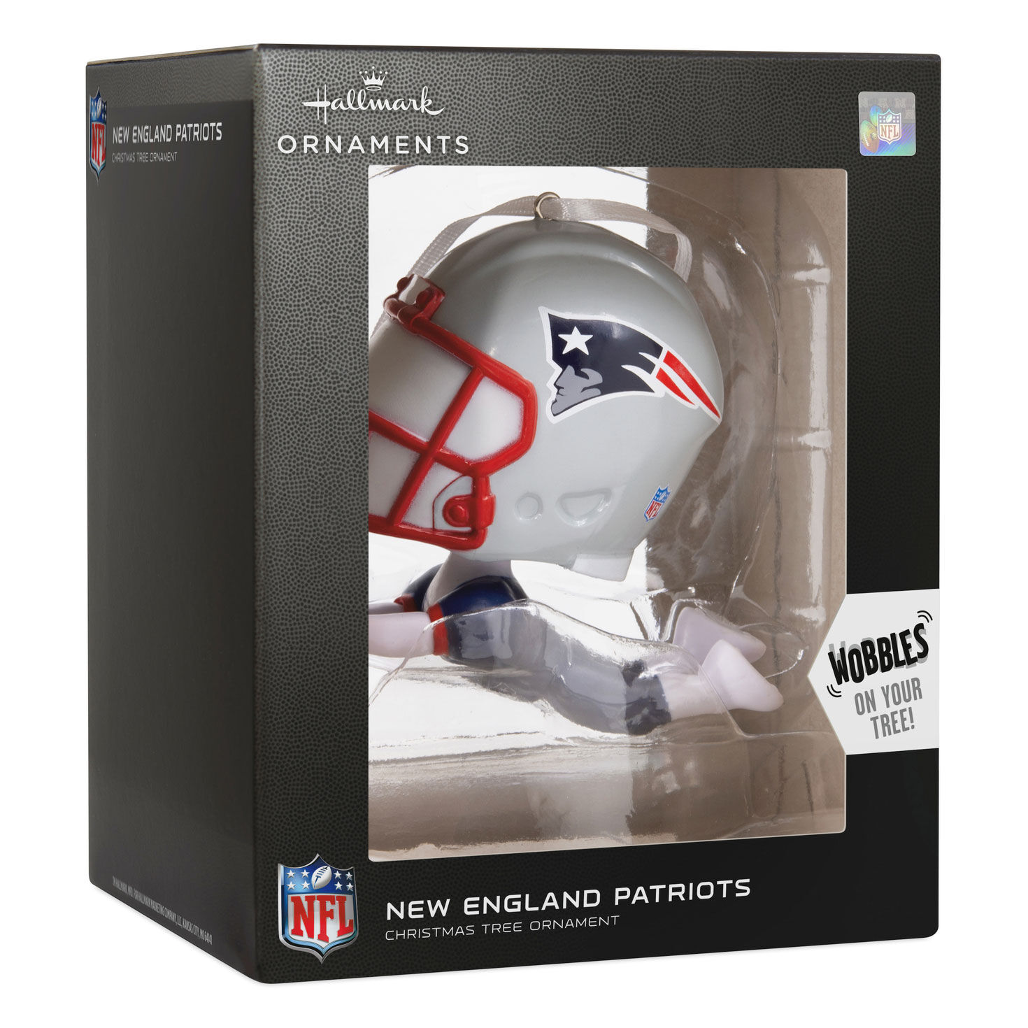 NFL New England Patriots Bouncing Buddy Hallmark Ornament - Hallmark ...
