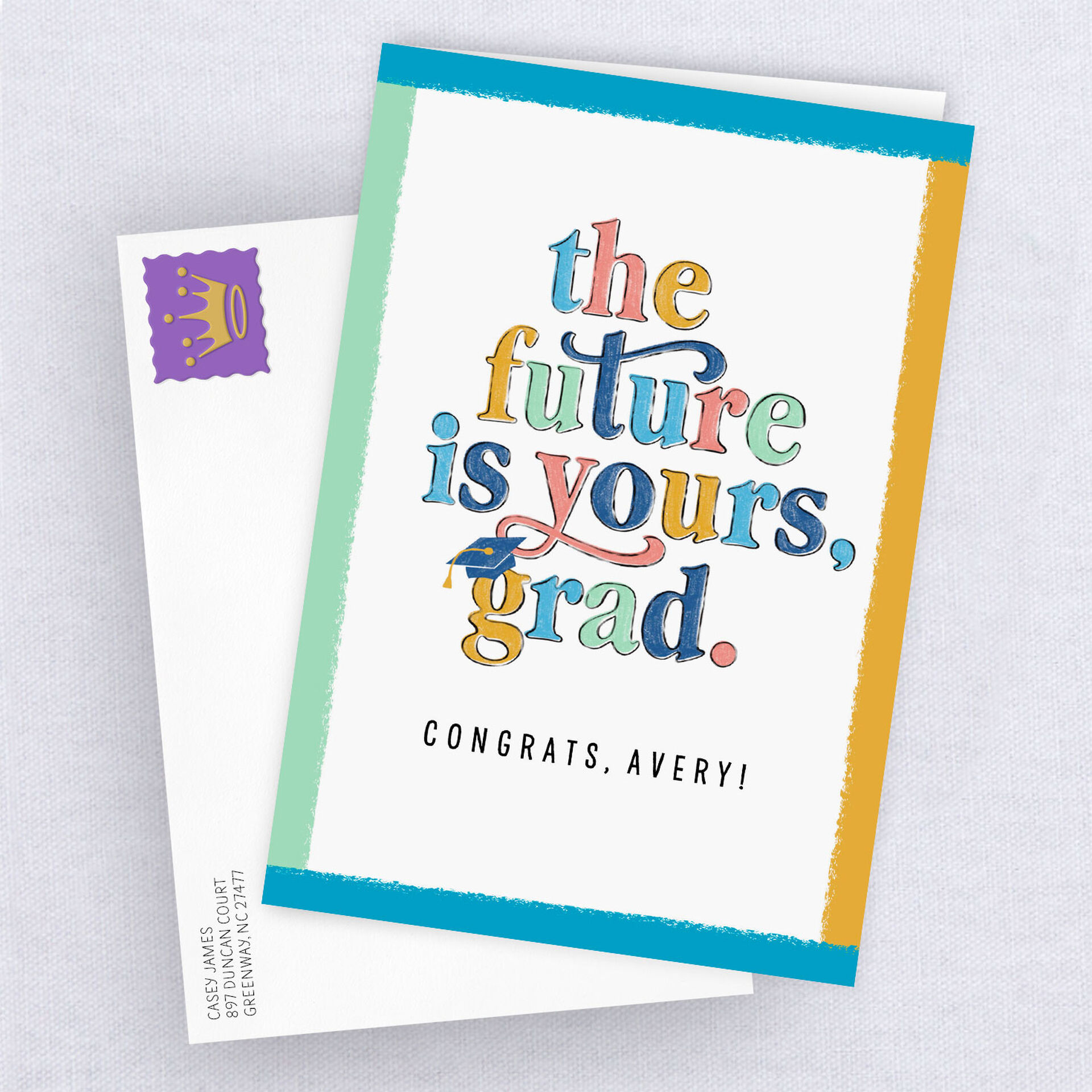 Personalized The Future Is Yours Graduation Card - Greeting Cards ...