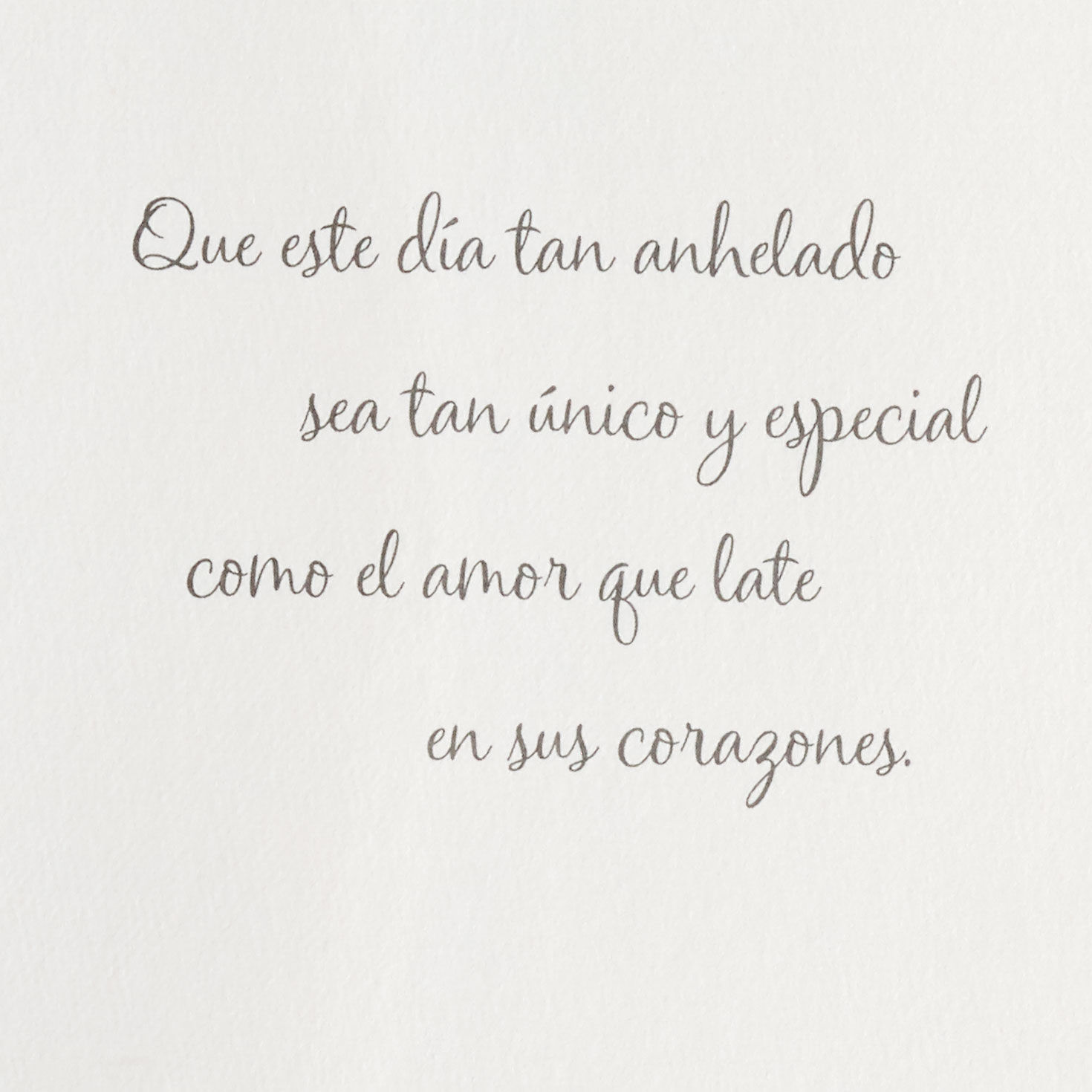 One-of-a-Kind Love Spanish-Language Wedding Card for Couple - Greeting ...