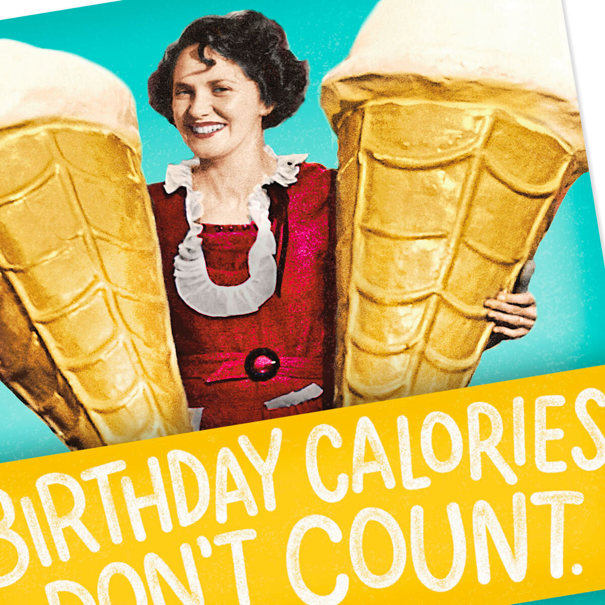 Birthday Calories Dont Count Funny Musical Birthday Card Greeting