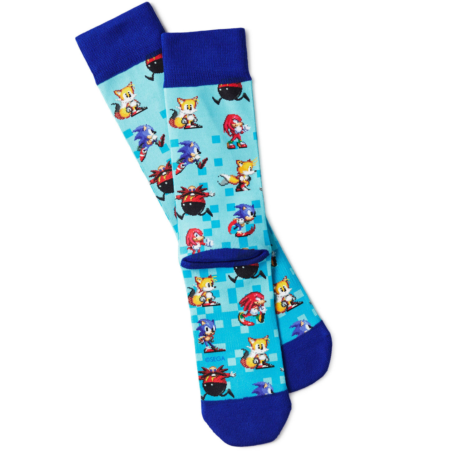 SEGA Sonic the Hedgehog™ 16-Bit Style Crew Socks - Socks & Slippers ...
