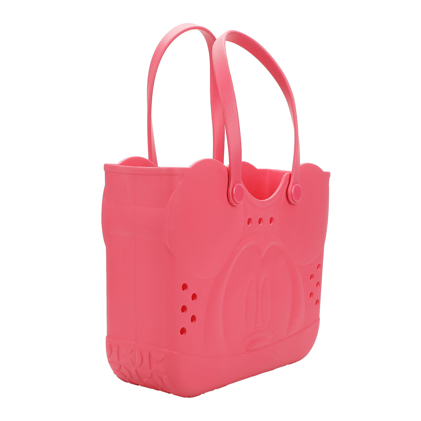 BioWorld Disney Mickey Mouse Coral Molded Tote Bag - Handbags & Purses ...