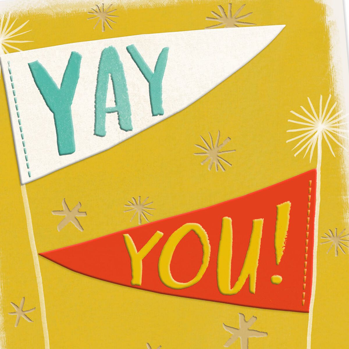 Yay You Pennants Congratulations Card - Greeting Cards - Hallmark