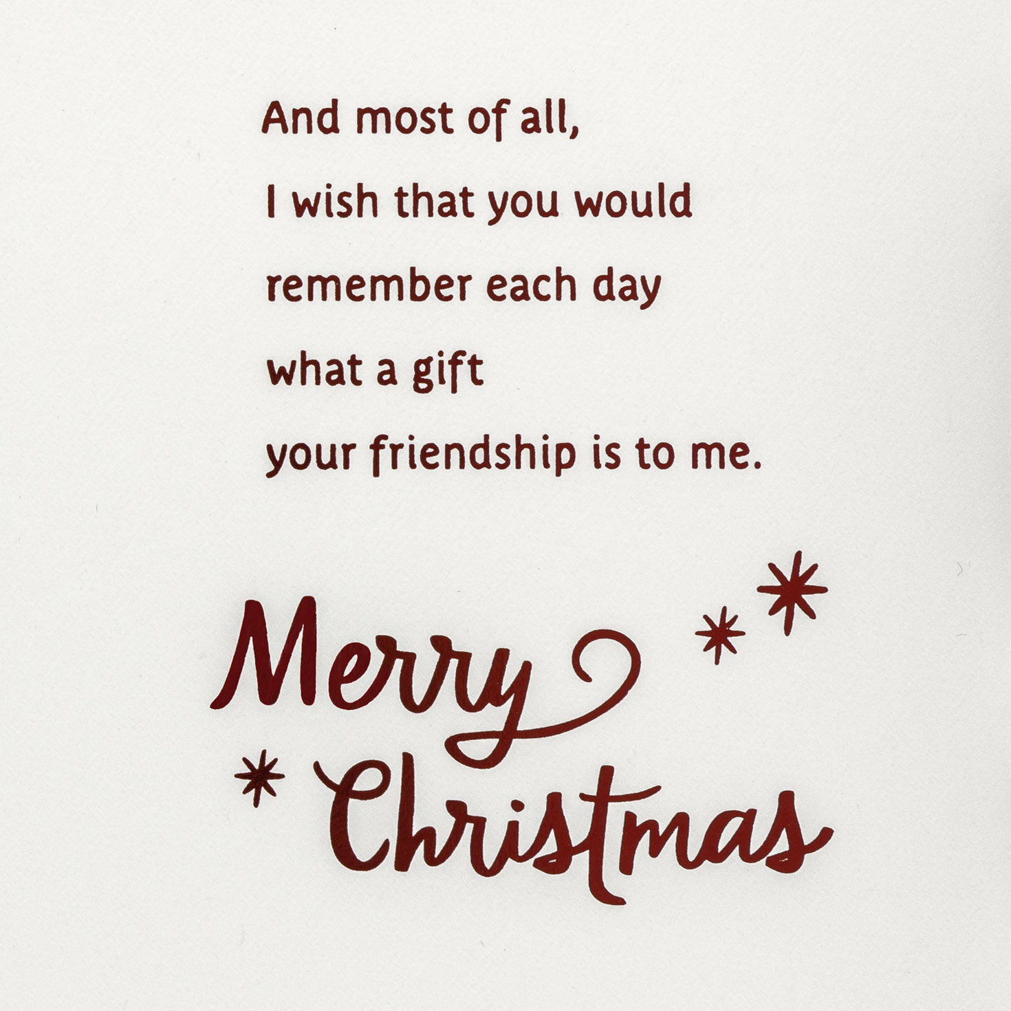 Your Friendship Is a Gift Christmas Card for Friend - Greeting Cards ...
