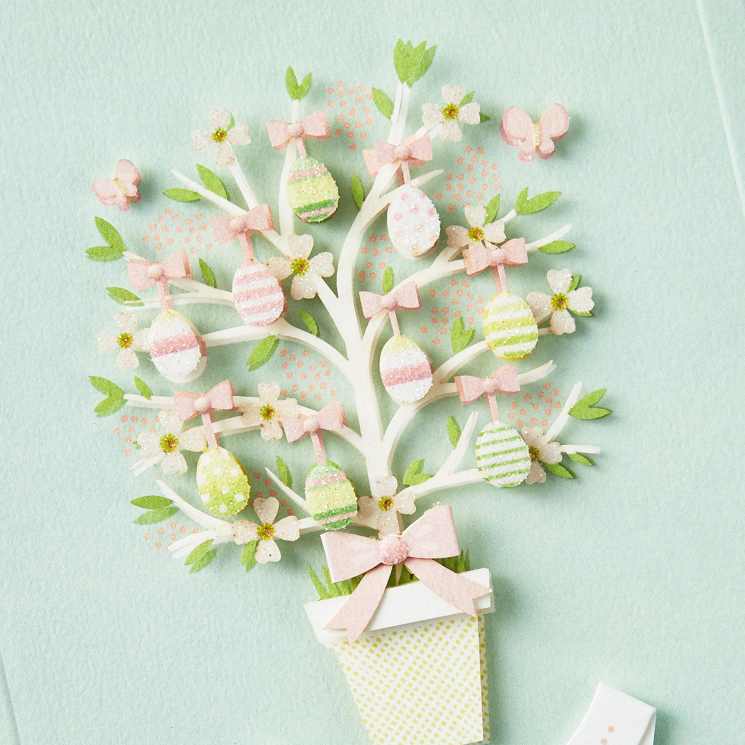 Bright and Beautiful Easter Egg Tree Easter Card - Greeting Cards ...