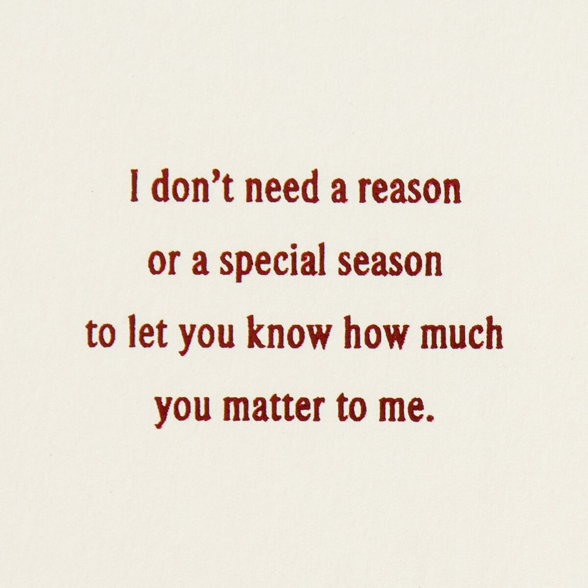 You Matter to Me Christmas Card for Family - Greeting Cards - Hallmark