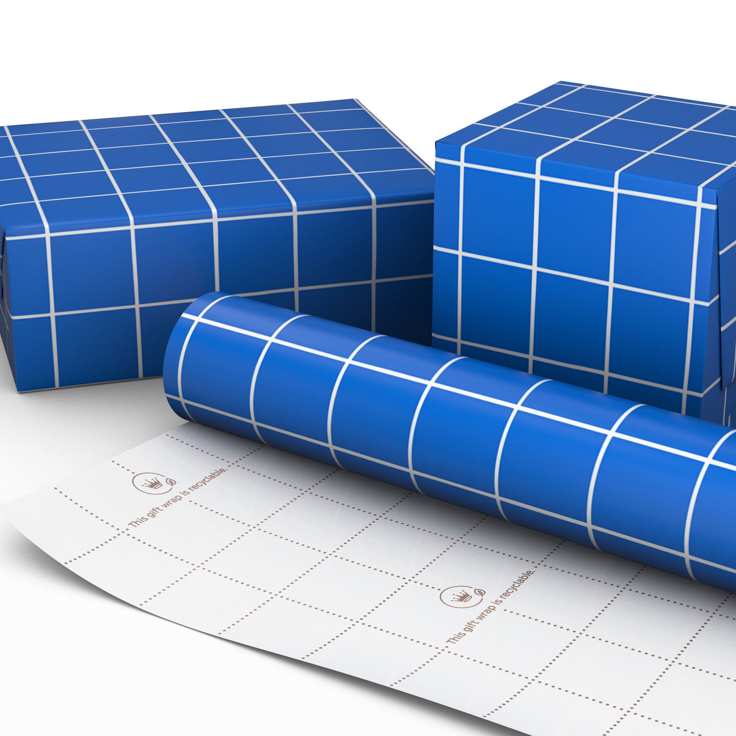 Blue Tiles Wrapping Paper, 20 sq. ft. - Wrapping Paper | Hallmark