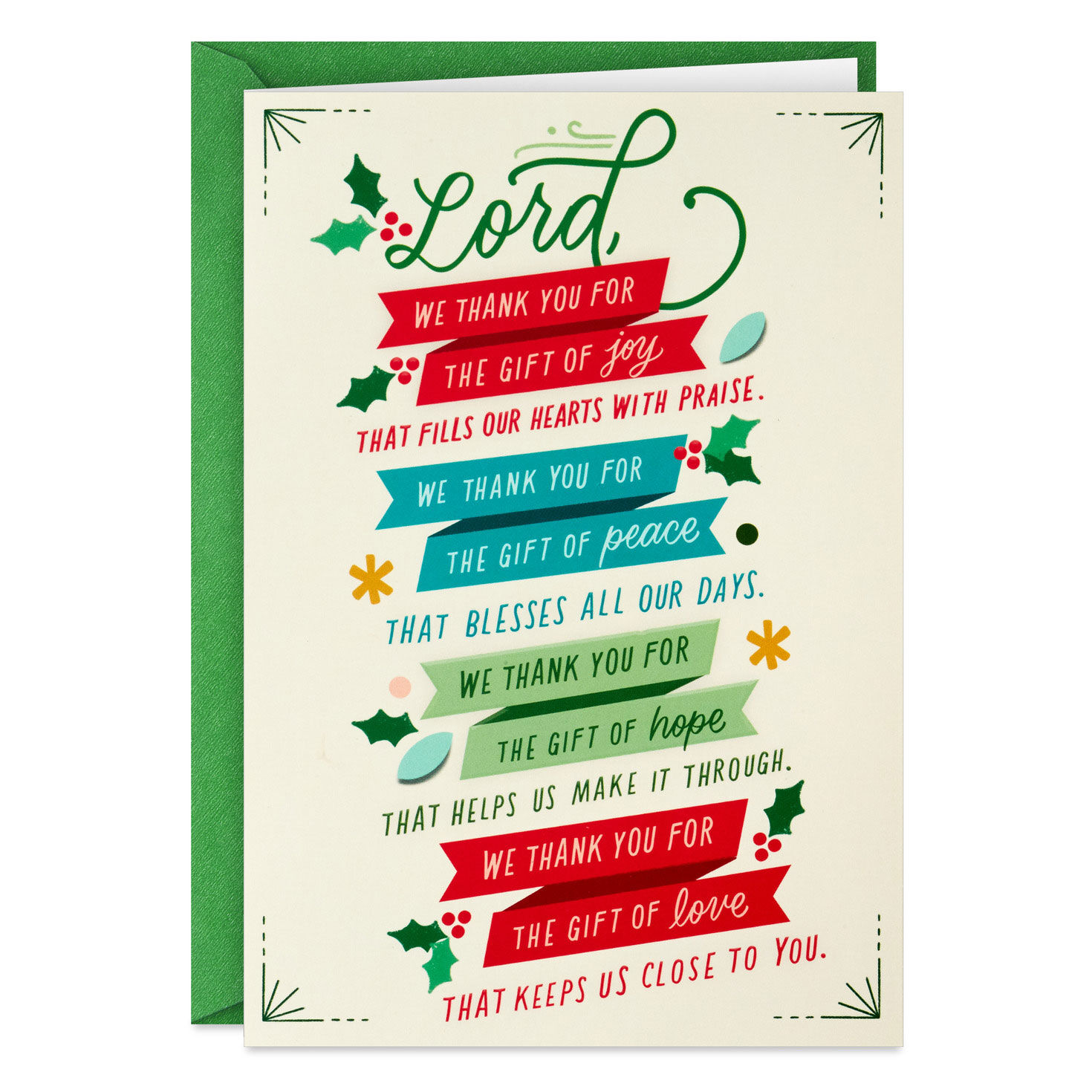 DaySpring Thankful Prayer Boxed Christmas Cards, Pack of 16 - Boxed ...