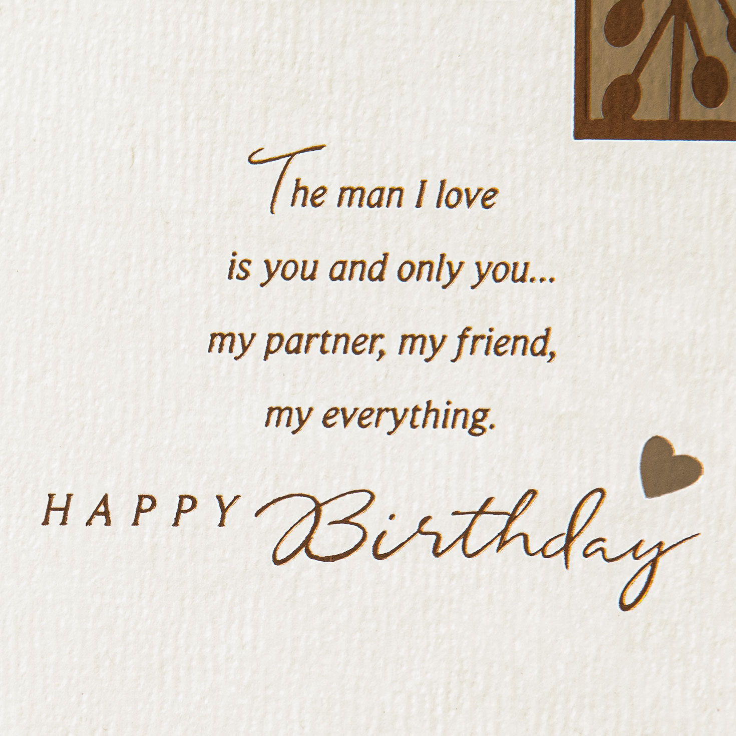 The Man I Love Birthday Card - Greeting Cards | Hallmark