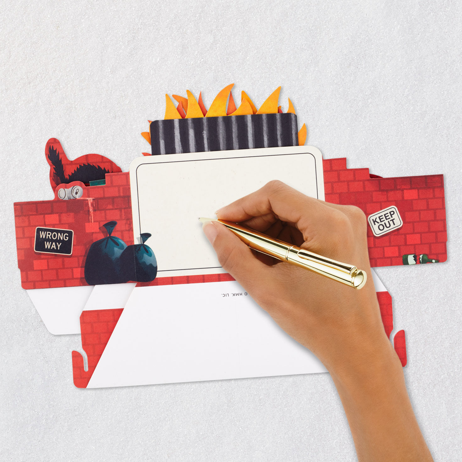 Dumpster Fire Funny Pop-Up Blank Card - Greeting Cards | Hallmark