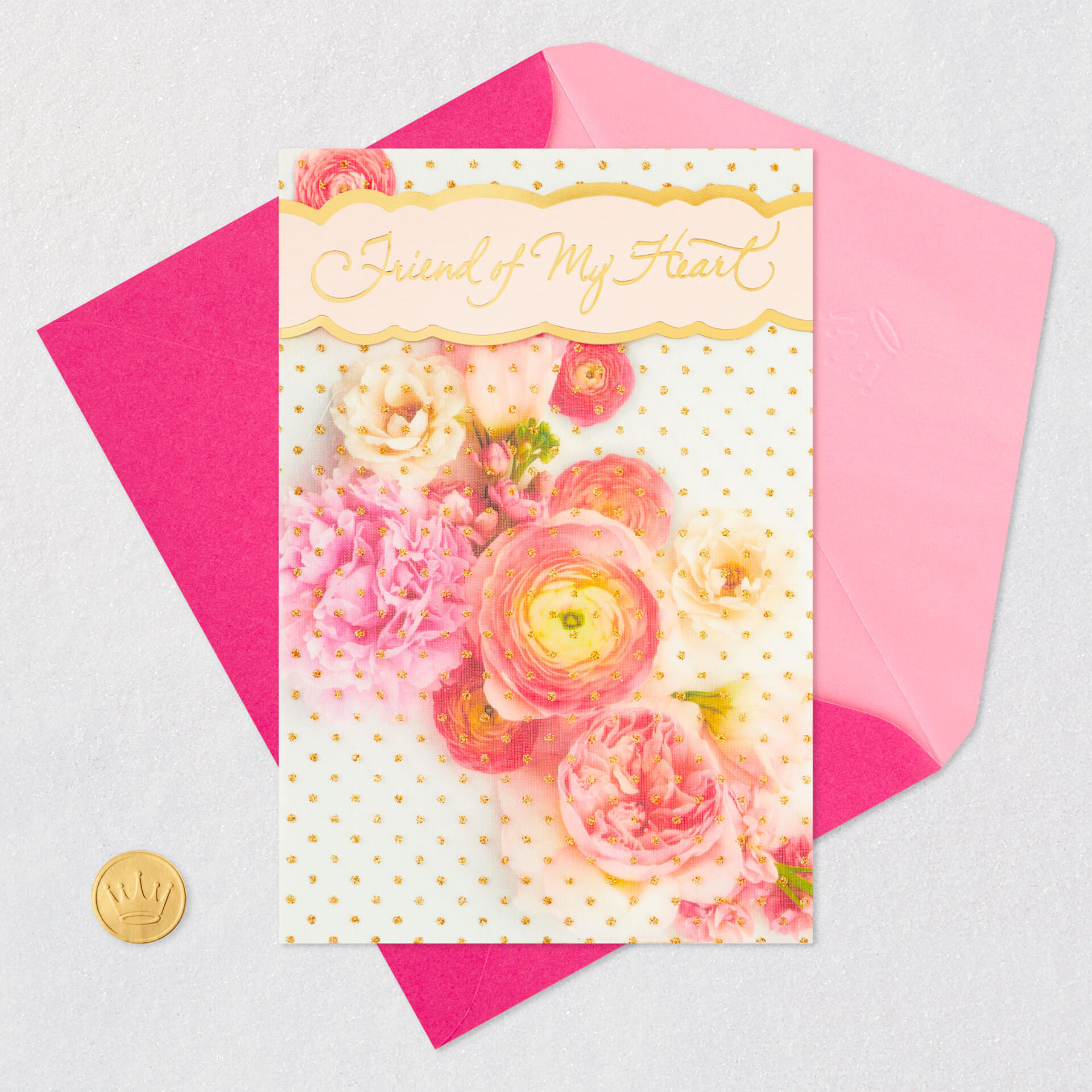 Friend of My Heart Floral Birthday Card - Greeting Cards - Hallmark