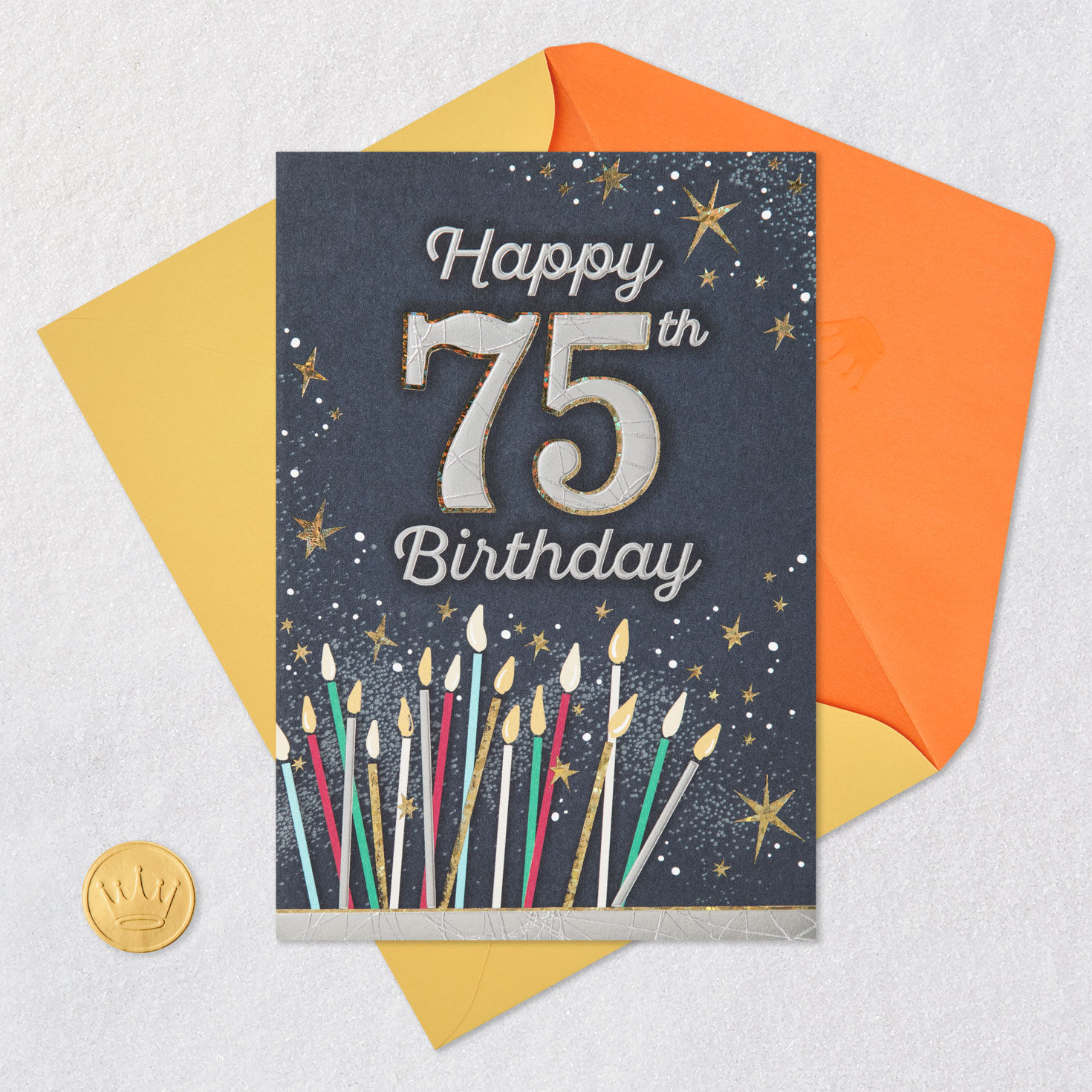 A Life Well-Lived Candles 75th Birthday Card - Greeting Cards | Hallmark