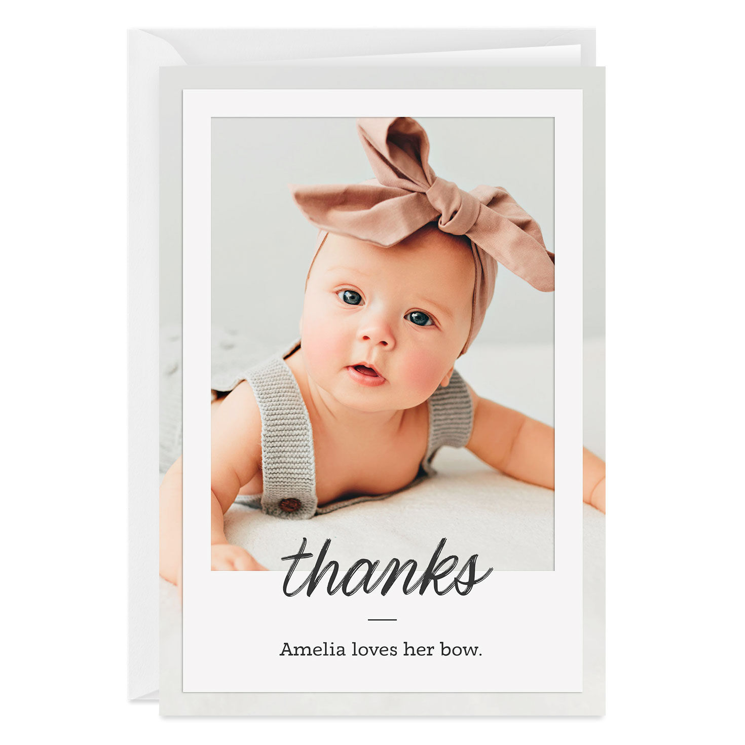 Personalized Snapshot Frame Thank-You Photo Card - Greeting Cards ...