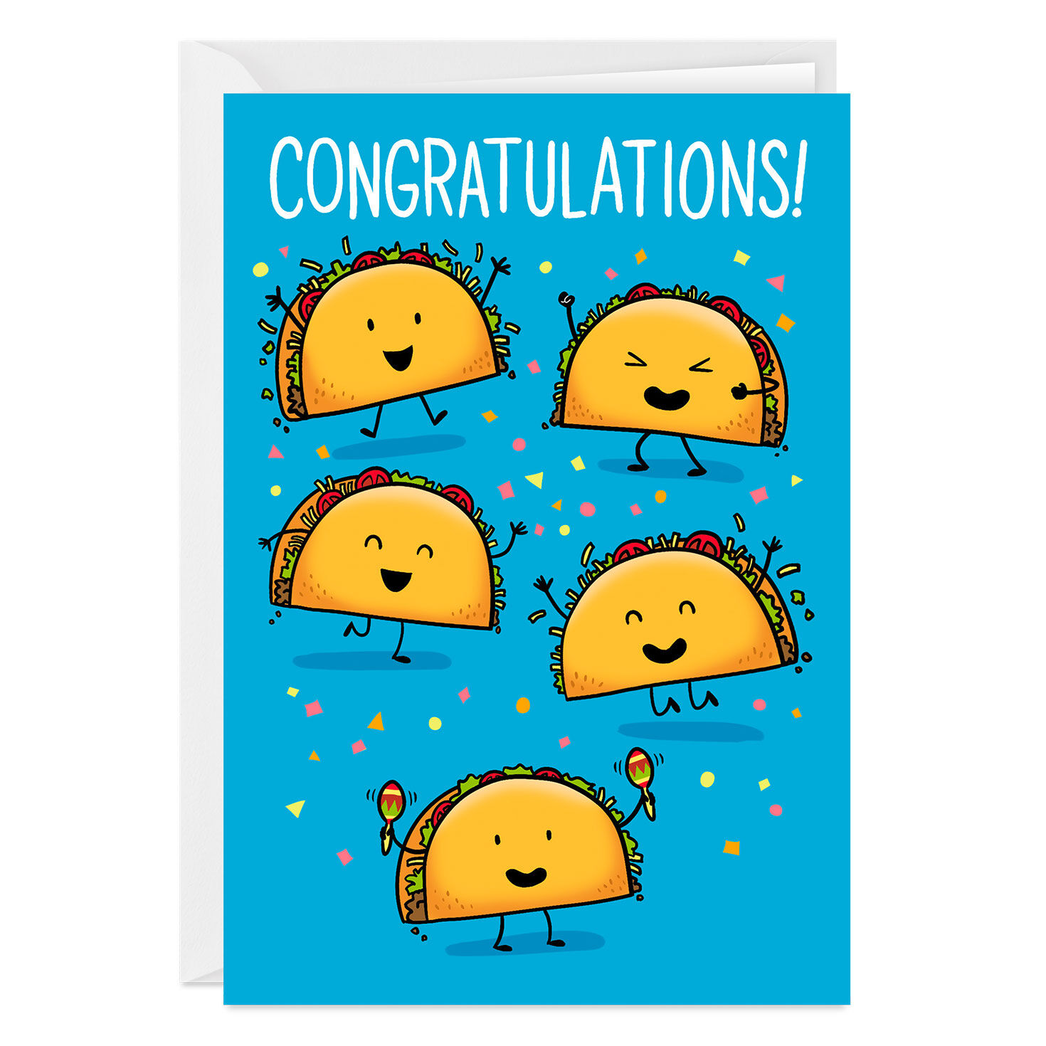 Party Tacos Funny Custom Congratulations Card - Greeting Cards | Hallmark