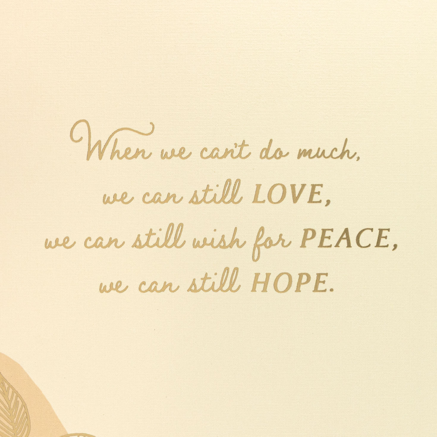 Love, Peace and Hope Encouragement Card With Wooden Token - Greeting ...