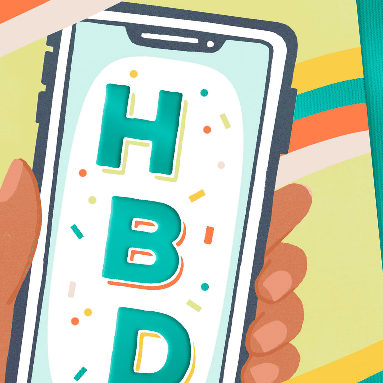 Folded Paper Text Birthday Card - Greeting Cards | Hallmark