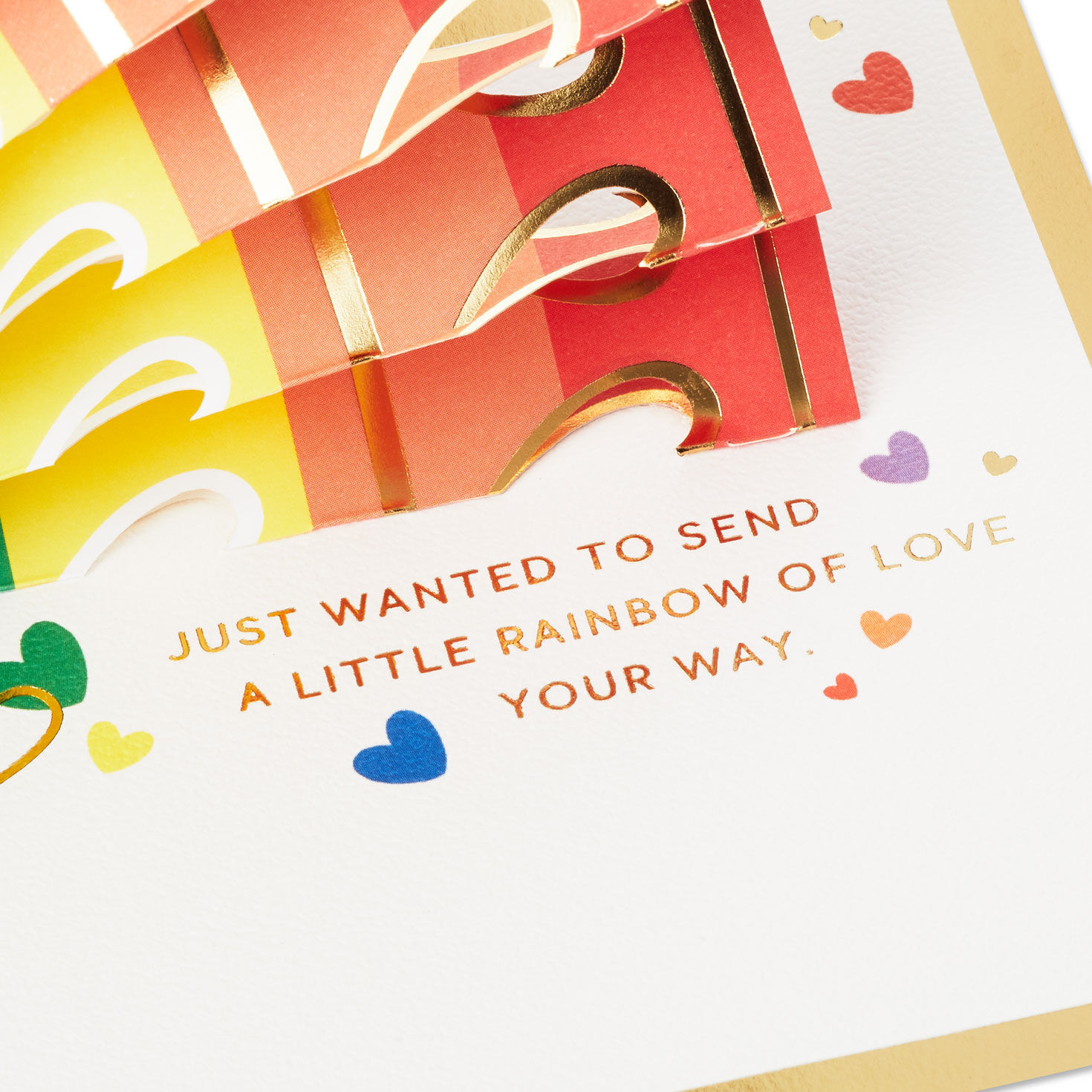 You're Amazing Rainbow and Hearts 3D Pop-Up Love Card - Greeting Cards ...