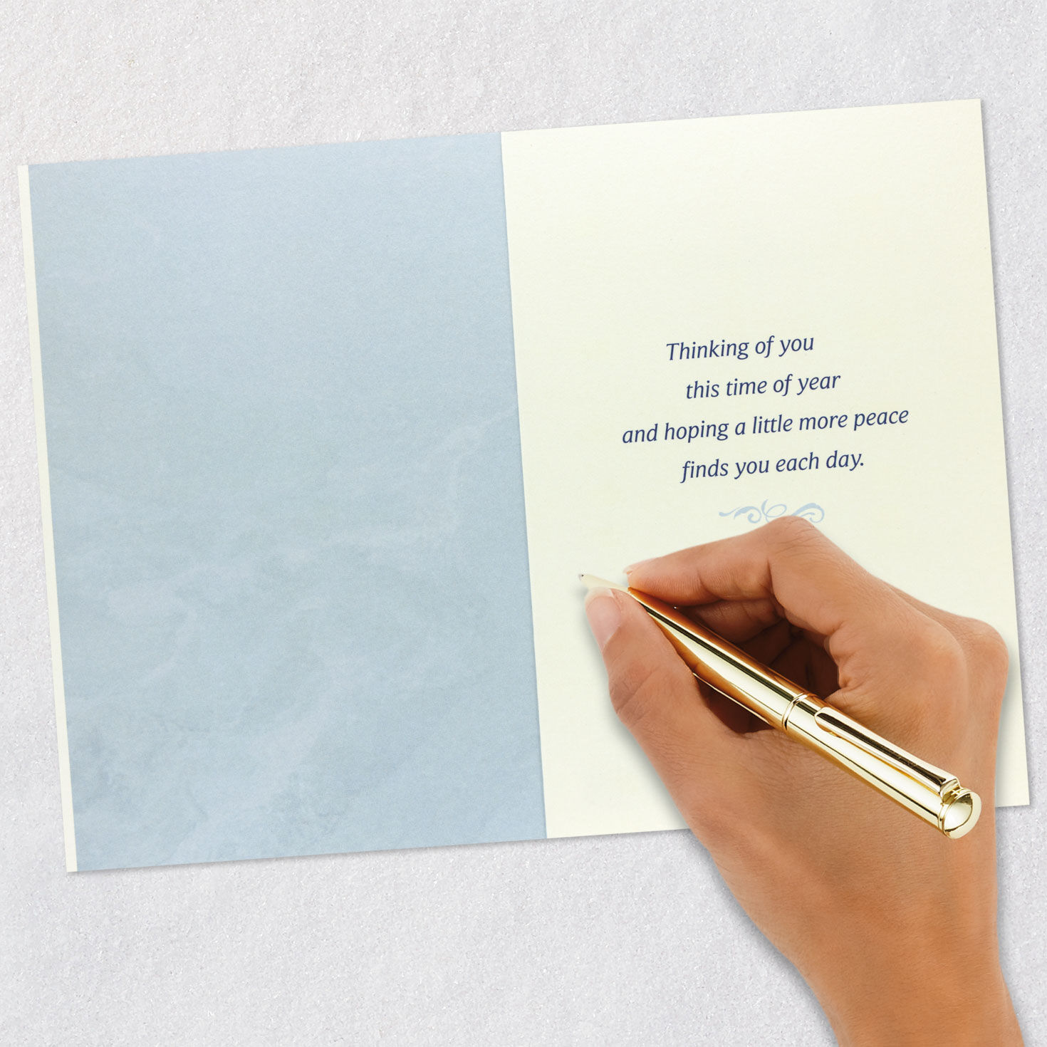 The Caring Thoughts Have Never Stopped Sympathy Card for Anniversary of ...