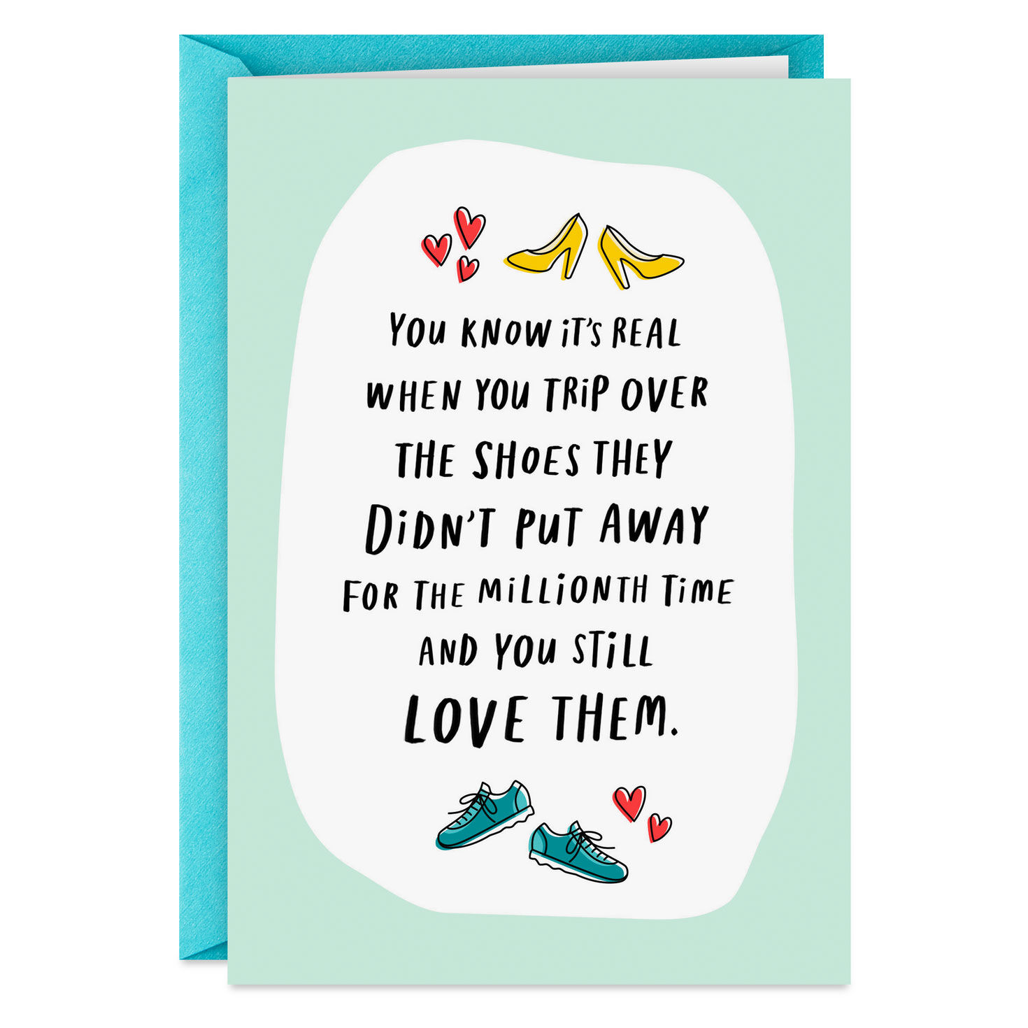 Love You, Messy Sh*t and All Funny Romantic Love Card - Greeting Cards ...
