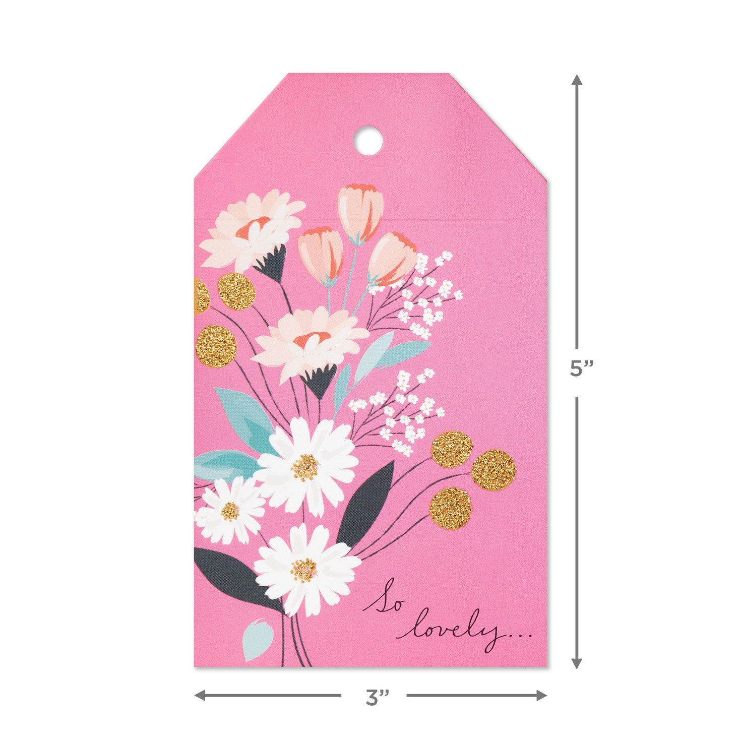 Pink Floral Large Gift Tag and Ribbon Set - Seals & Gift Tags | Hallmark