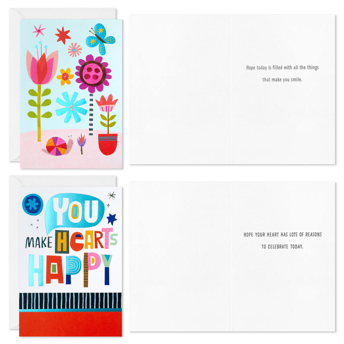 Trendy Lettering Boxed All-Occasion Cards Assortment, Pack of 12 ...