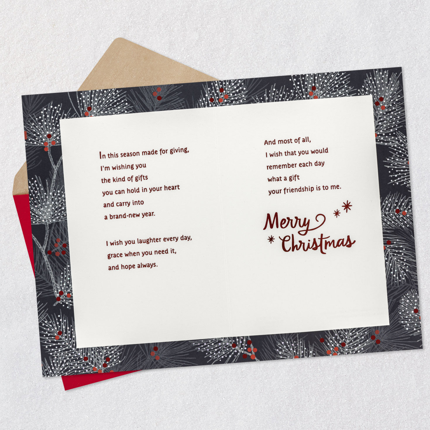 Your Friendship Is a Gift Christmas Card for Friend - Greeting Cards ...