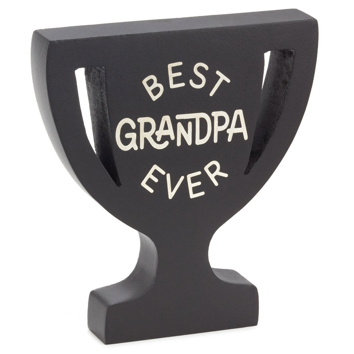 Best Grandpa Ever Trophy-Shaped Quote Sign, 5.3x6 - Plaques & Signs ...